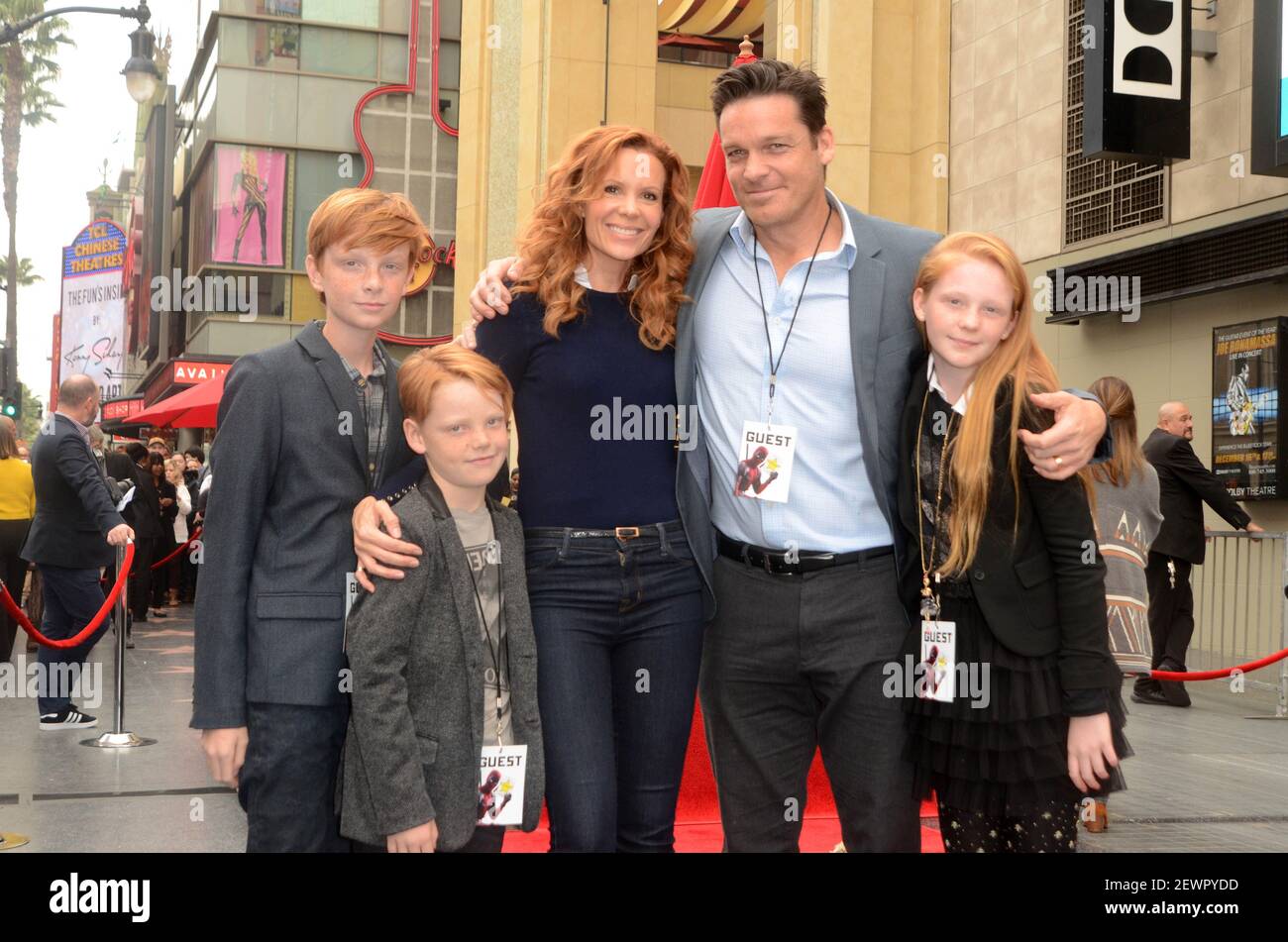 Robin Lively, family at Ryan Reynolds Star on the Hollywood Walk of ...