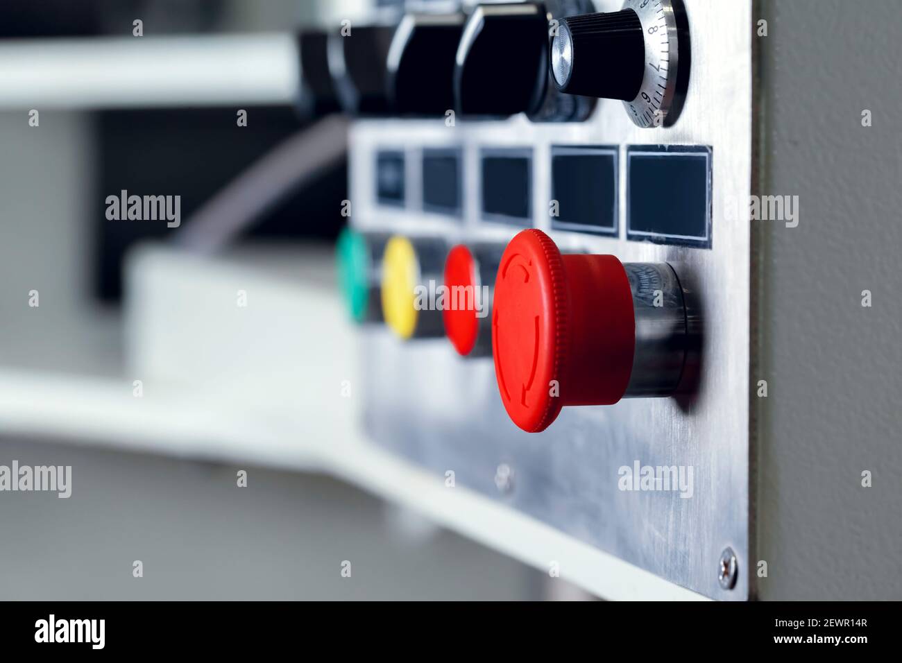 Control panel system in a cable factory Stock Photo - Alamy
