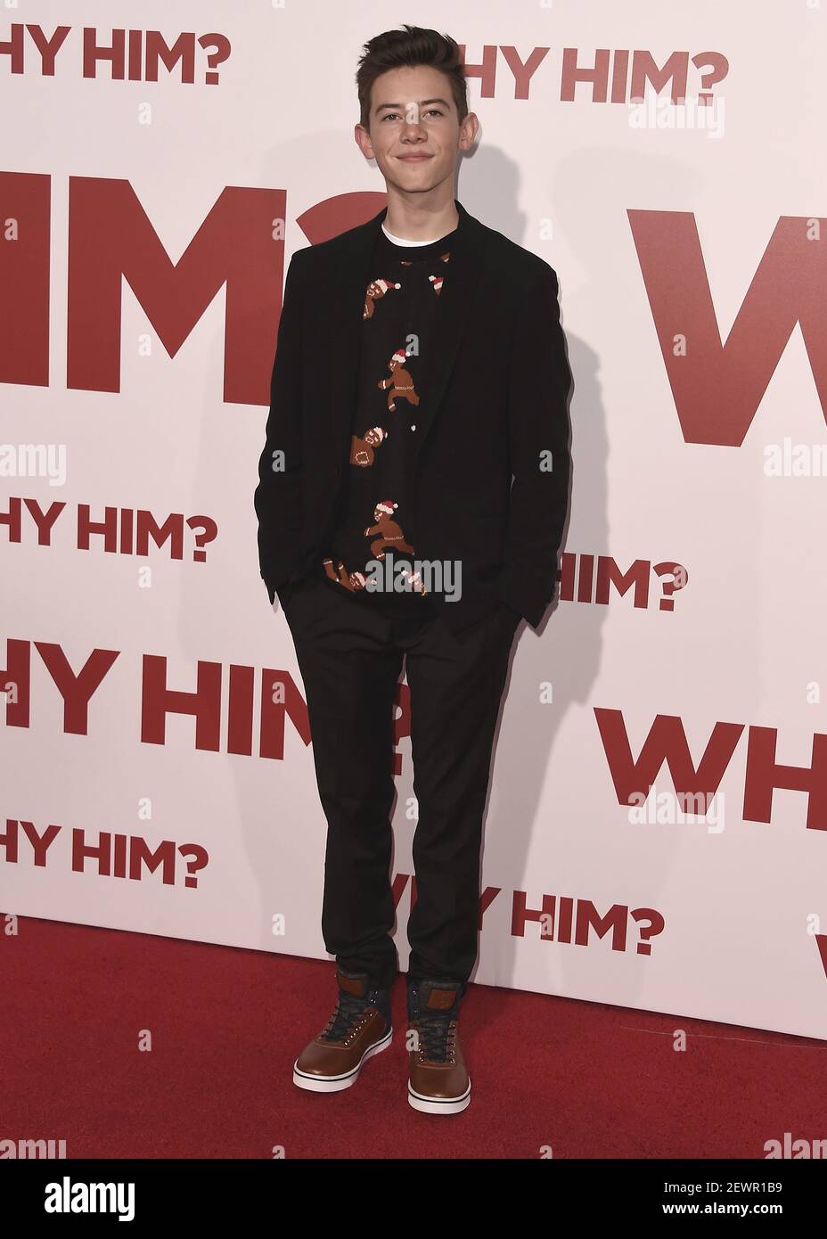 WESTWOOD, CA - DECEMBER 17: Griffin Gluck at the world premiere of "Why ...