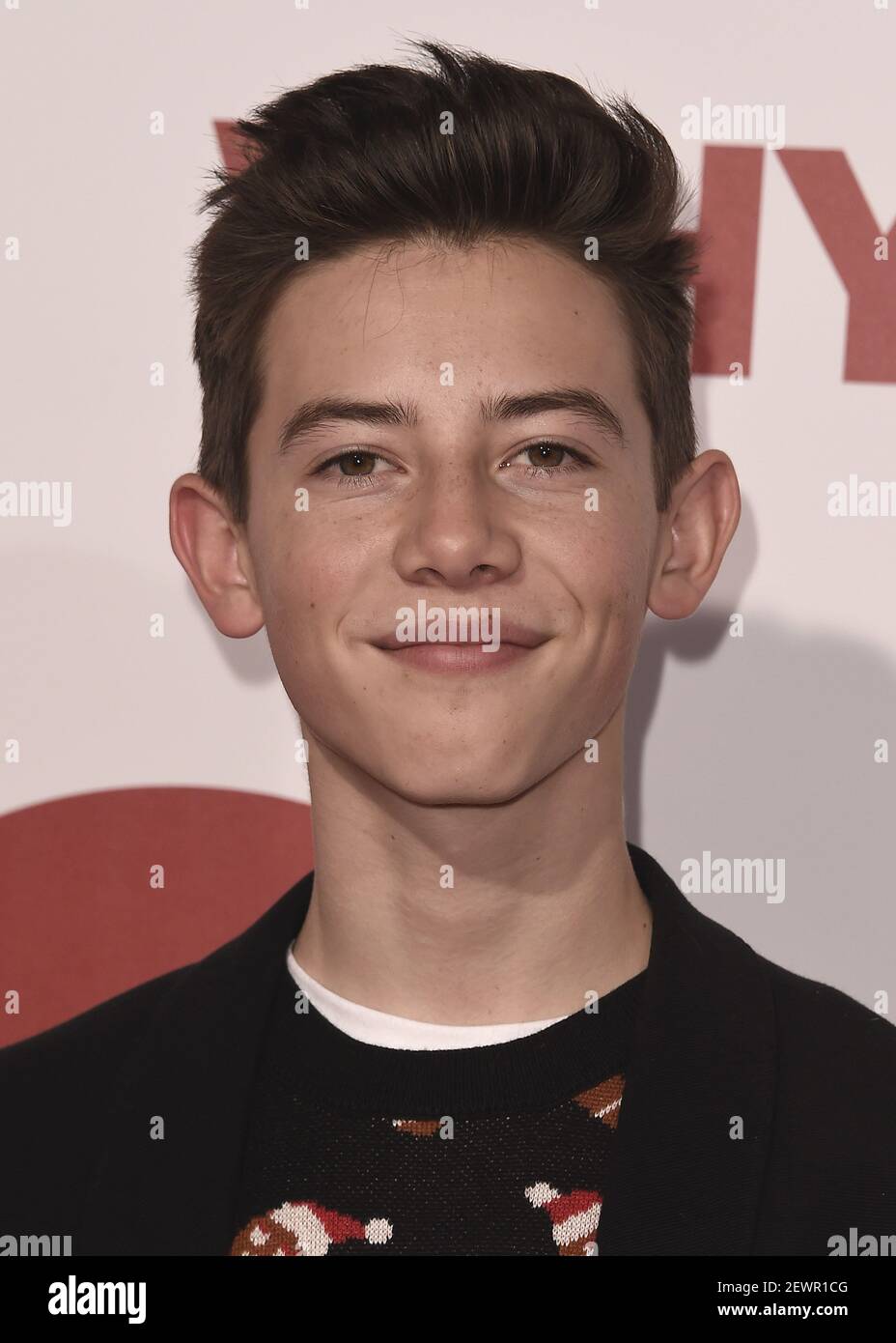 WESTWOOD, CA - DECEMBER 17: Griffin Gluck at the world premiere of "Why ...