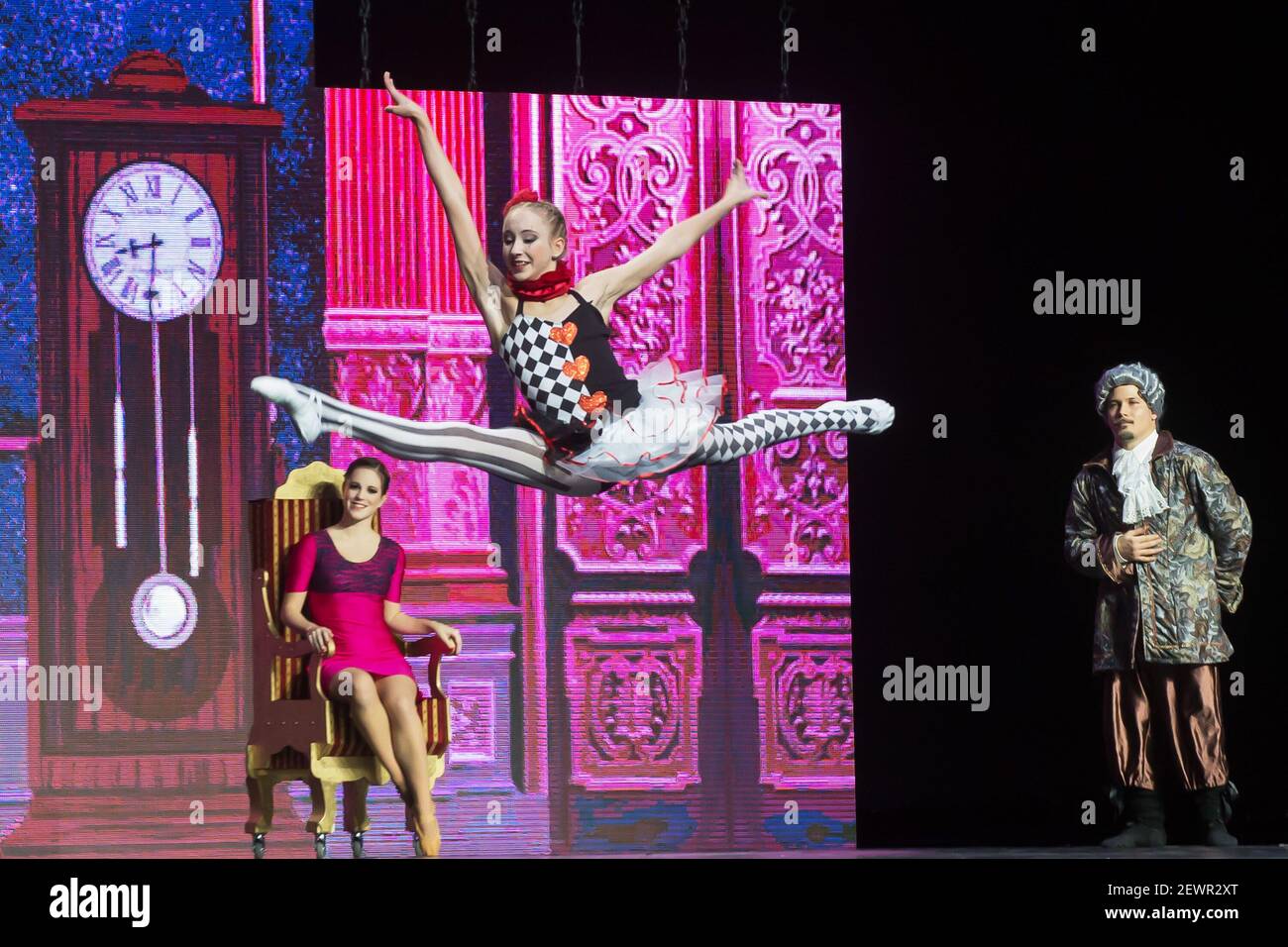 Members of the Cirque de Monte Carlo perform their acrobatic ballet ...