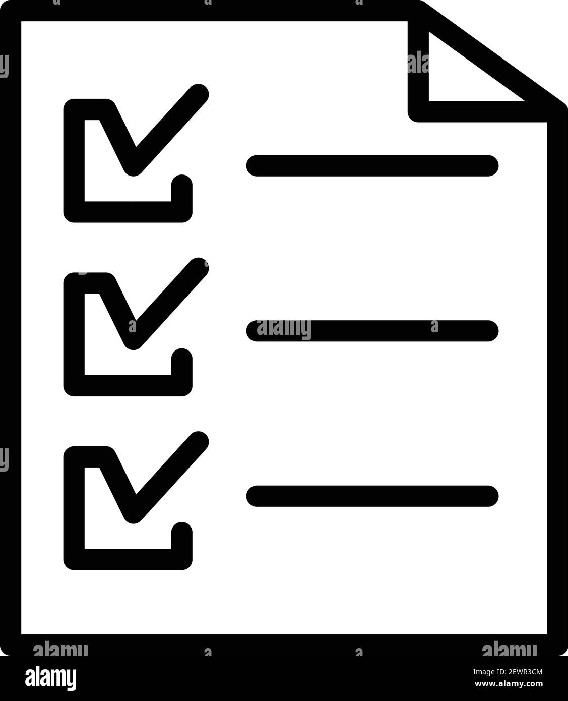 Client checklist icon. Outline client checklist vector icon for web ...