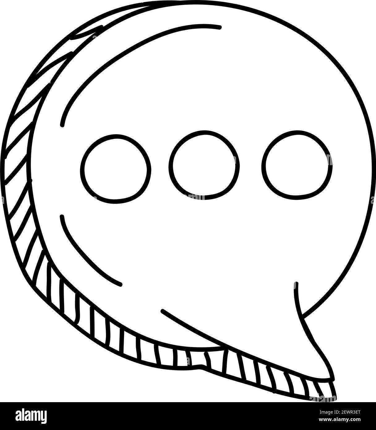 speech bubble doodle style icon Stock Vector Image & Art - Alamy