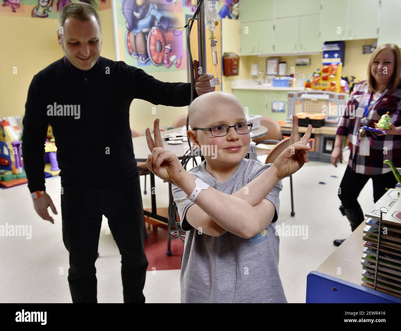 Nine-year-old Alexander Goodwin of England, who came to Kansas City for ...