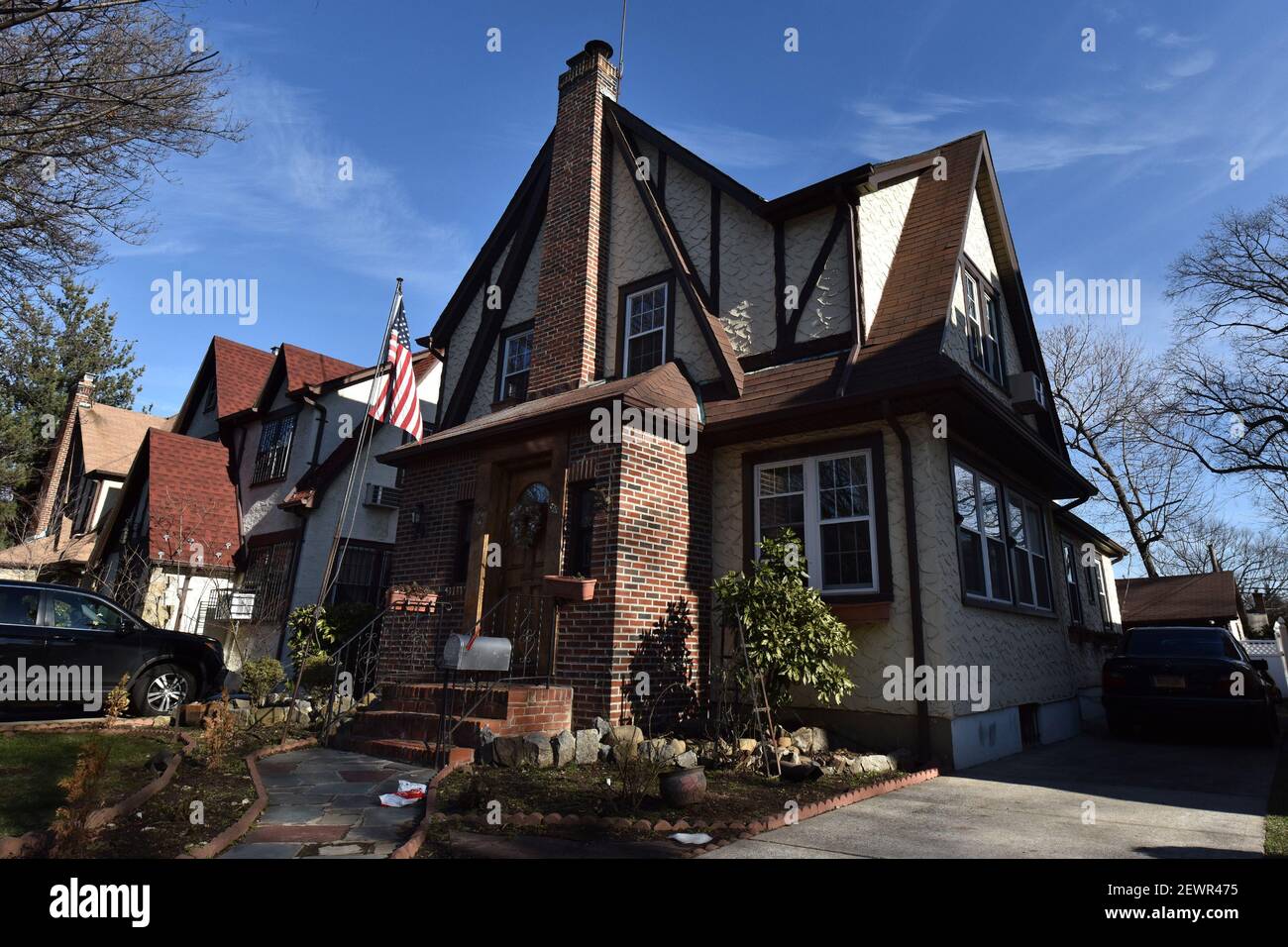 Exterior view of President-elect Donald Trump's childhood home in the ...