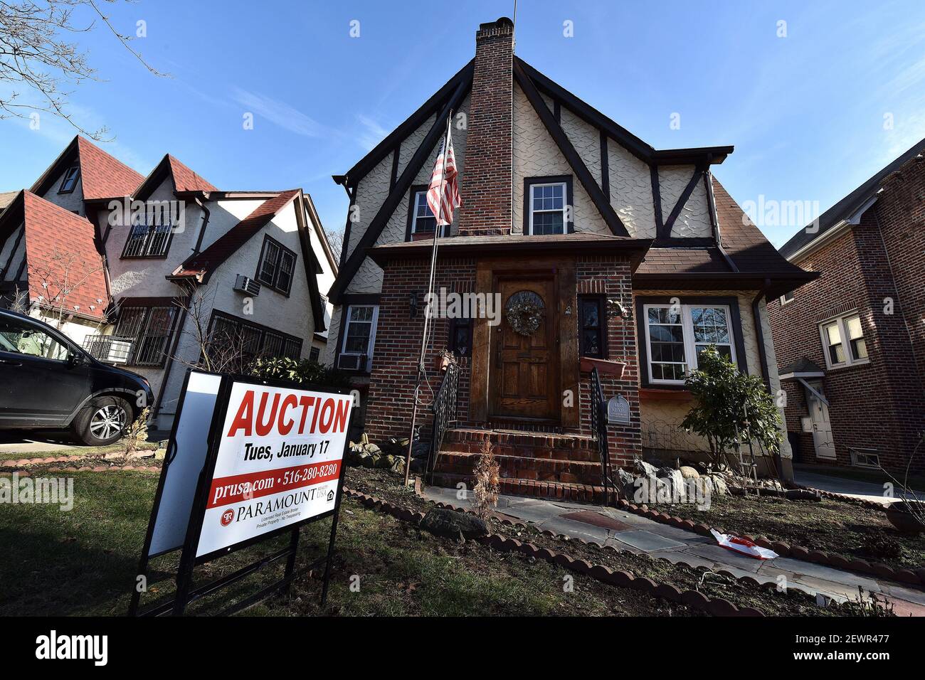 Exterior view of President-elect Donald Trump's childhood home in the ...