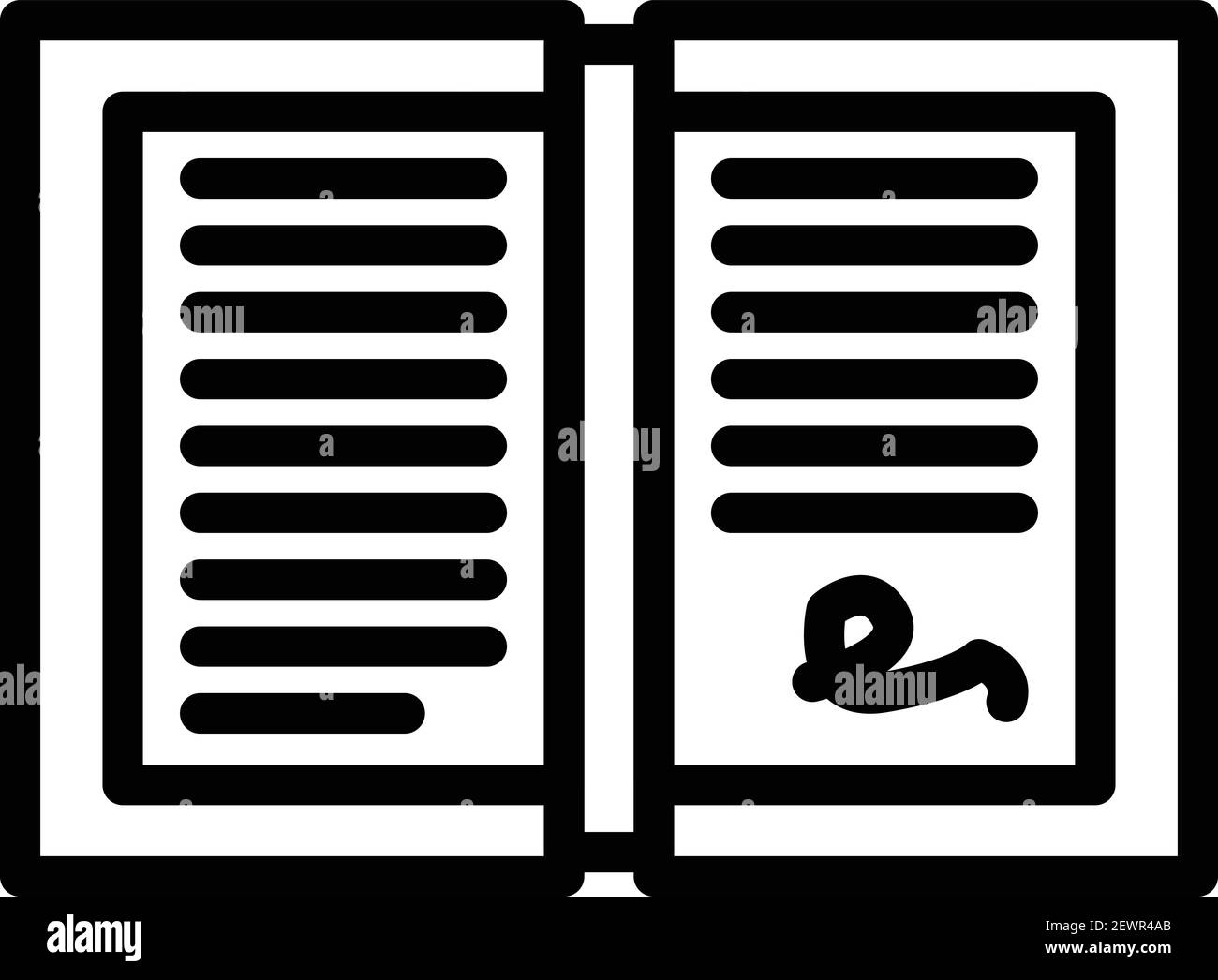 Assistance paper icon. Outline assistance paper vector icon for web ...