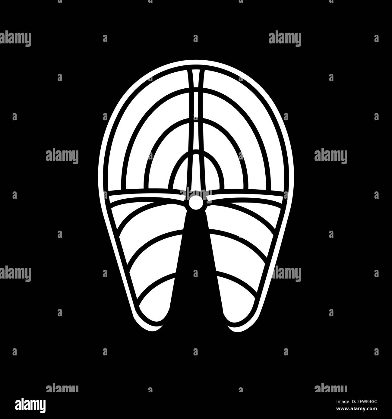 Fresh salmon fish dark Stock Vector Images - Alamy