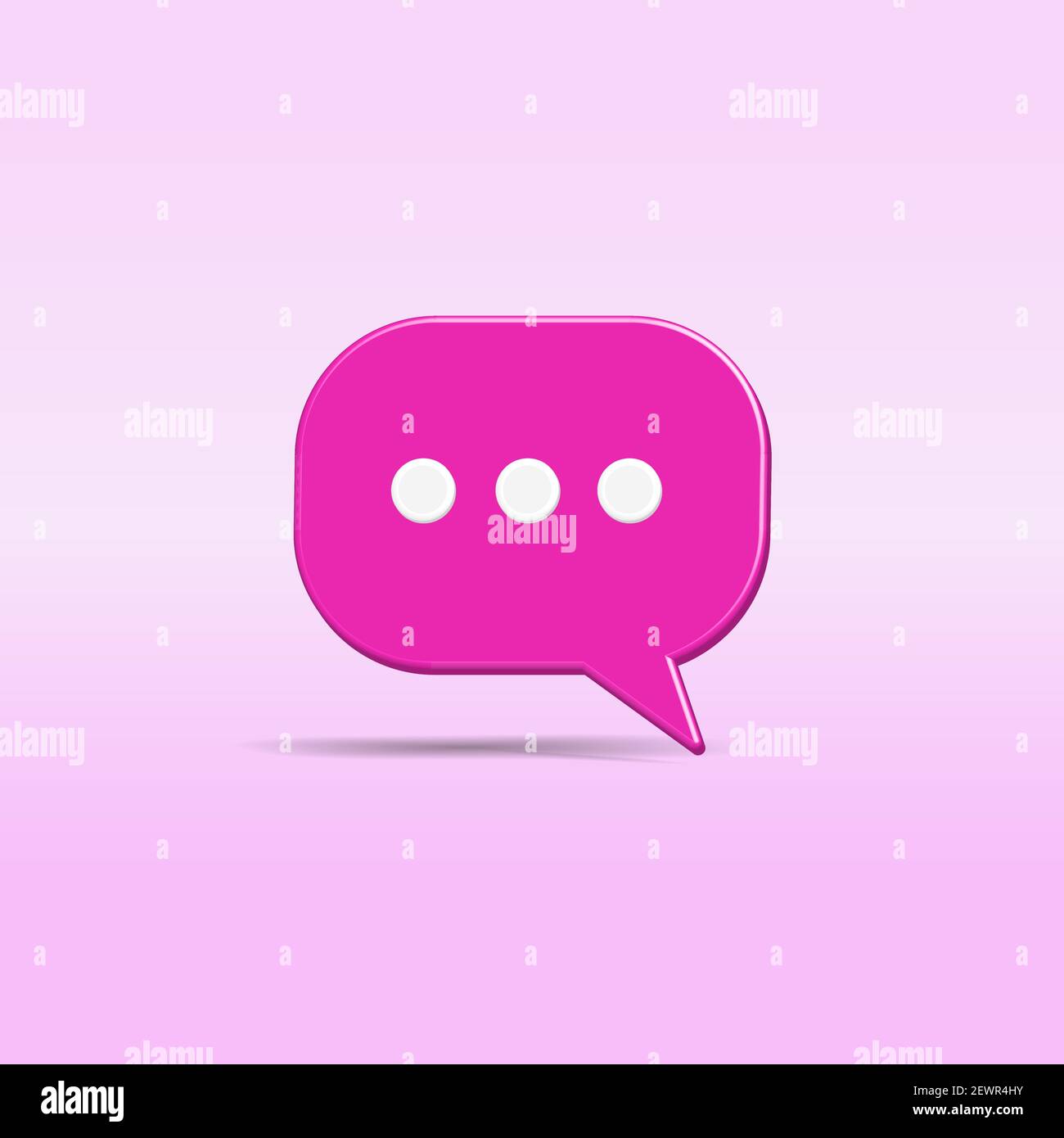 Pink Text Message Icon
