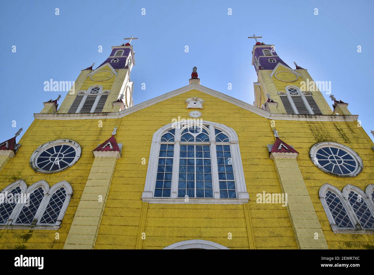 Iglesia San Francisco de Castro in Castro on Isla Grande. (Photo by ...