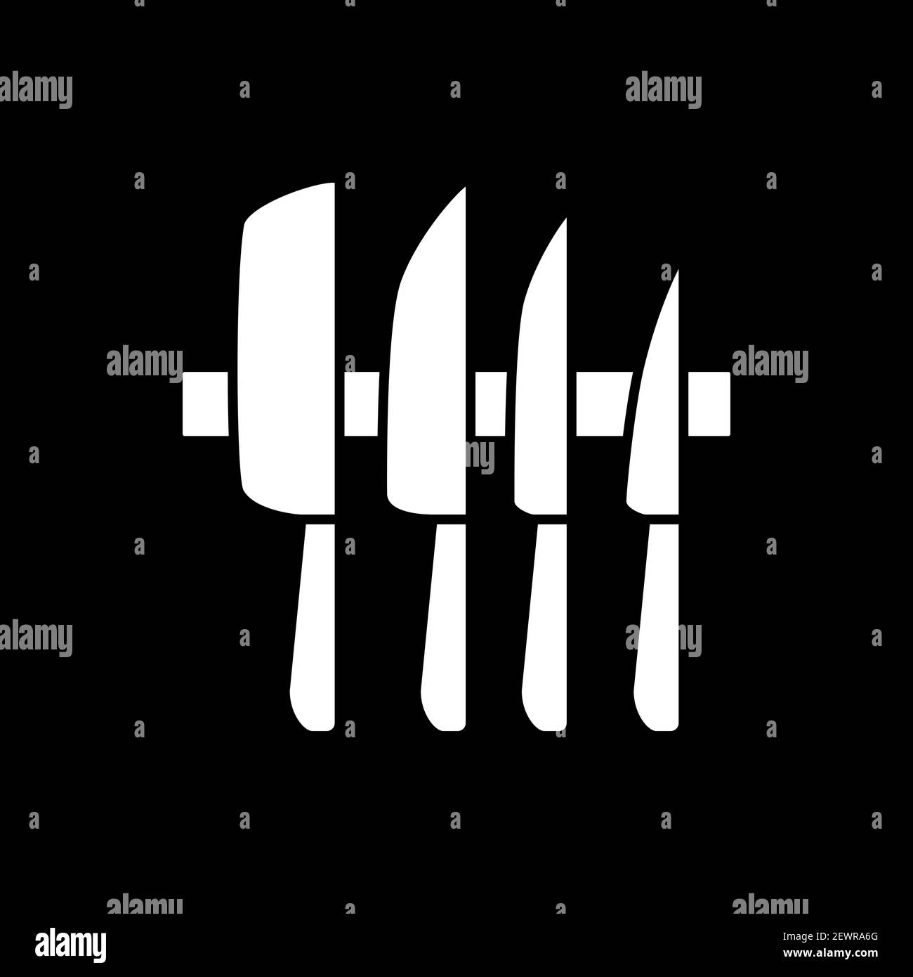 Knife holder icon in Stock Vector Images - Alamy
