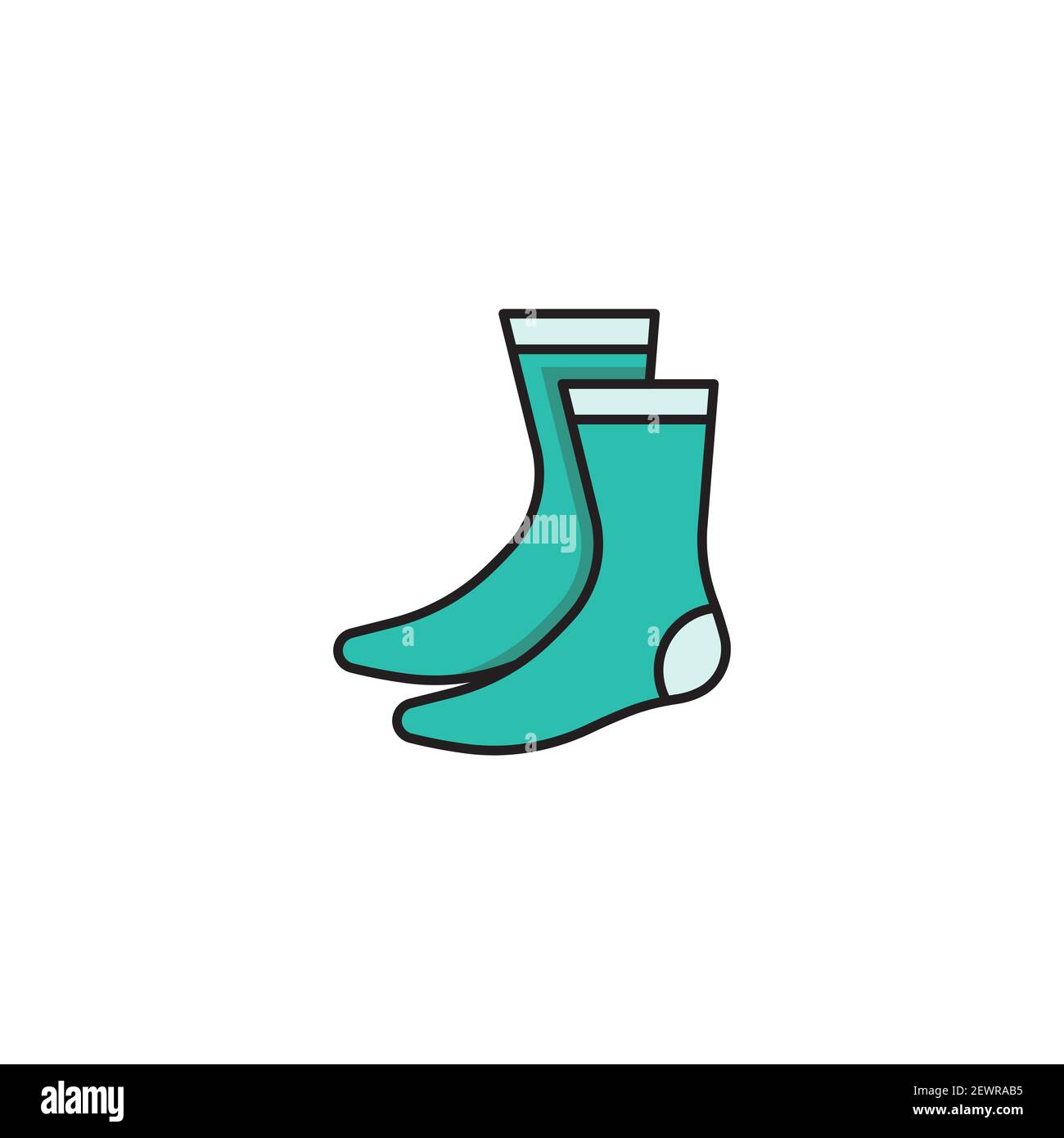 Crew sock Stock Vector Images - Alamy