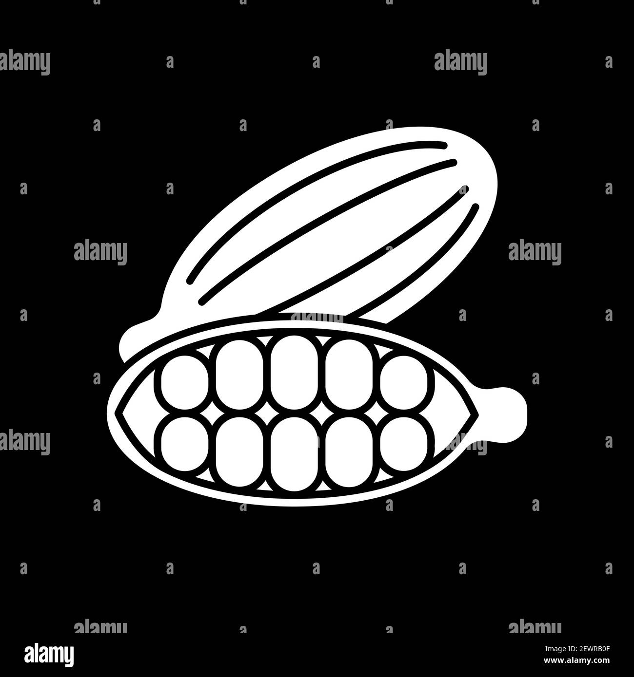 Piece chocolate glyph icon Stock Vector Images - Alamy