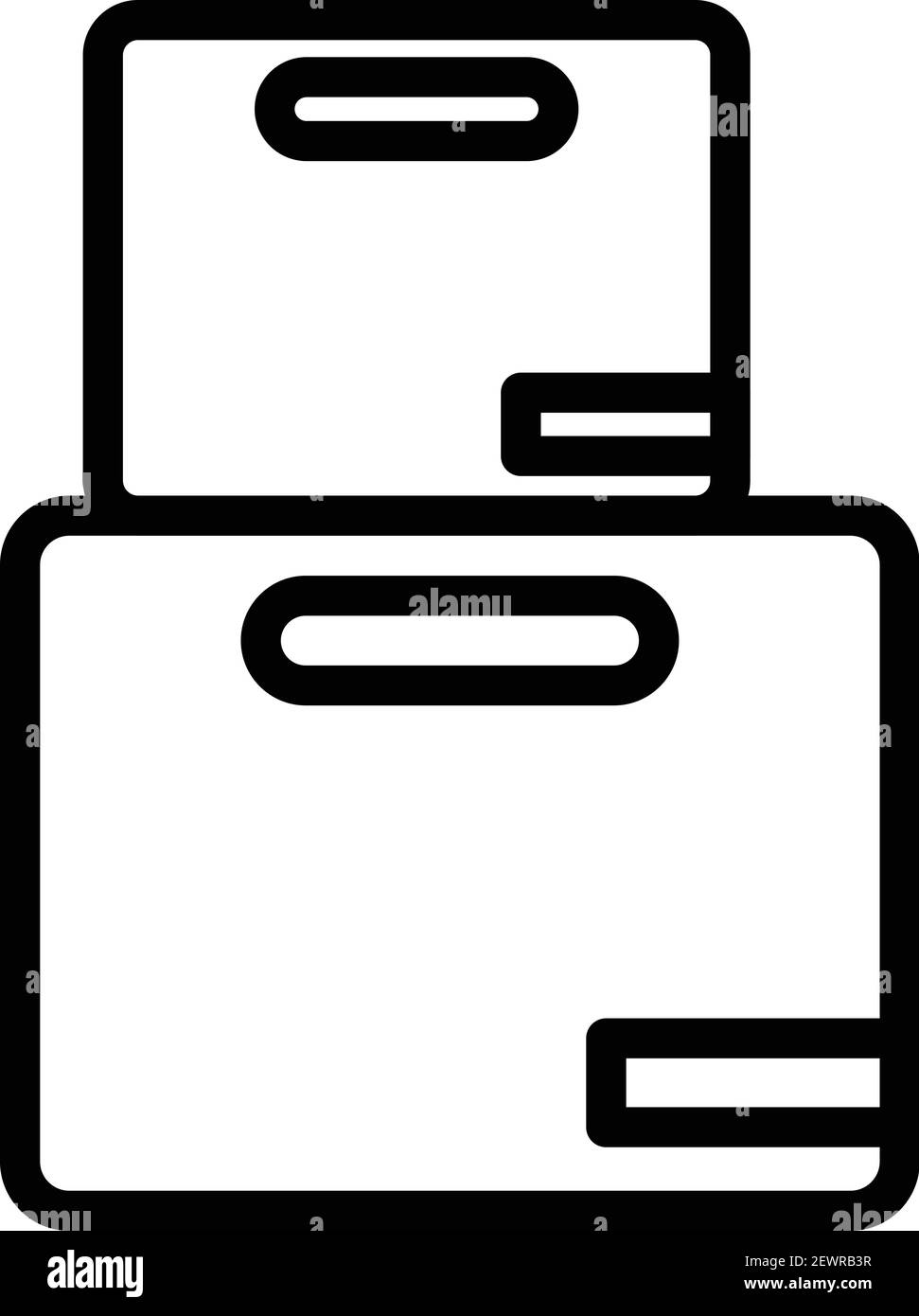 Letter boxes icon. Outline letter boxes vector icon for web design ...