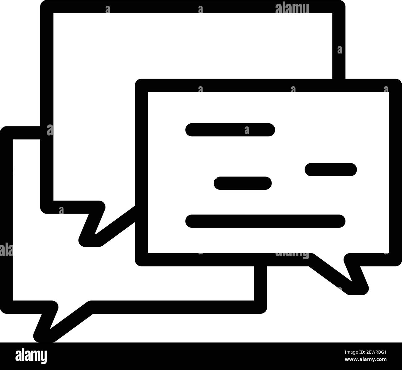 Help support chat icon. Outline help support chat vector icon for web ...