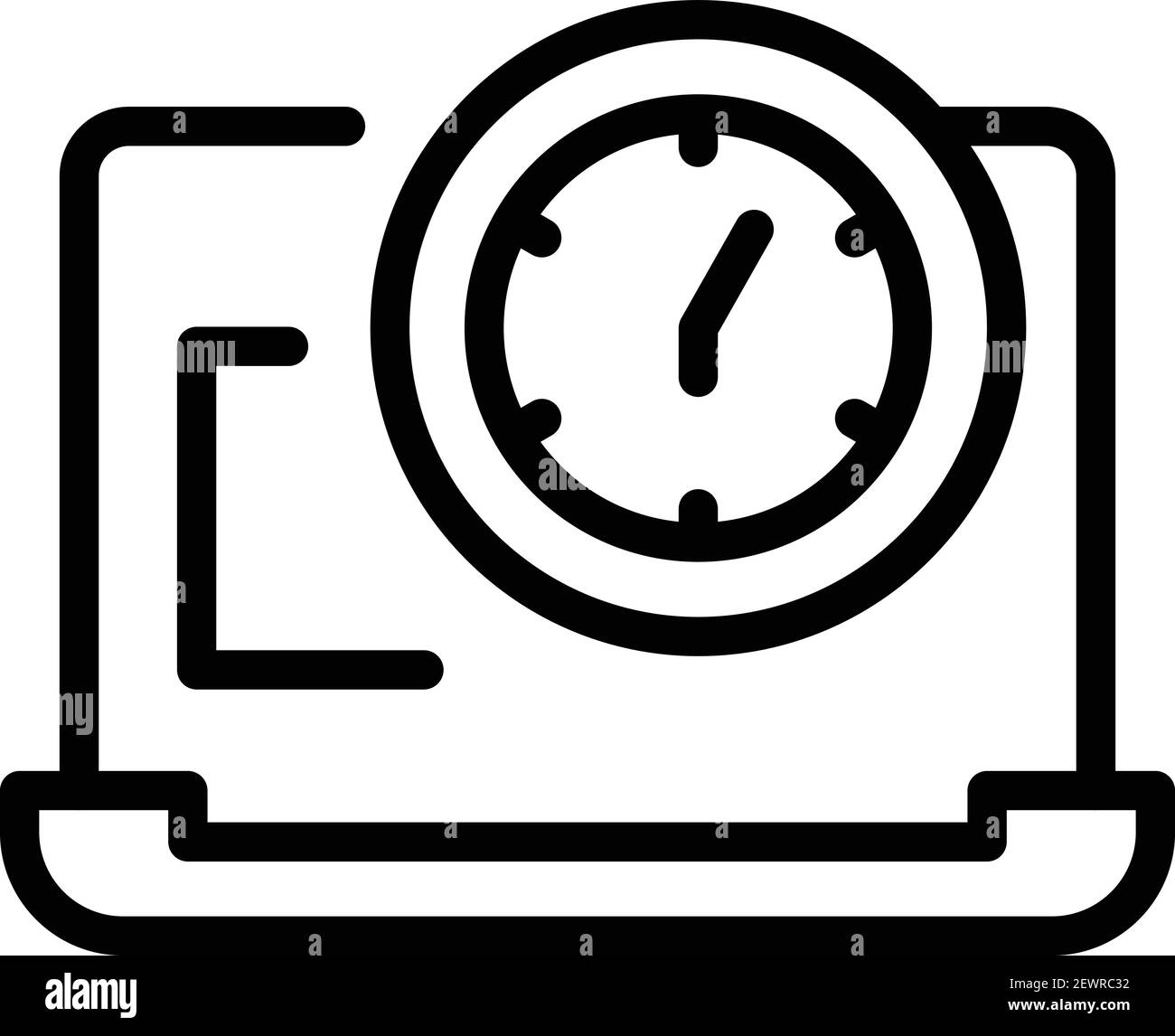 Working hours icon. Outline working hours vector icon for web design ... Working hours icon. Outline working hours vector icon for web design ...