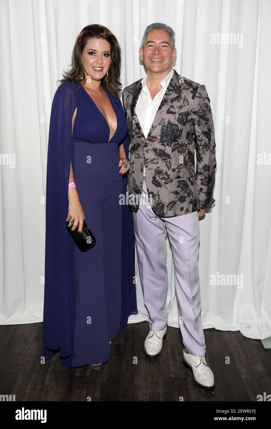 MIAMI, FLORIDA - JUNE 17: Alicia Machado and Boris Izaguirre are seen ...
