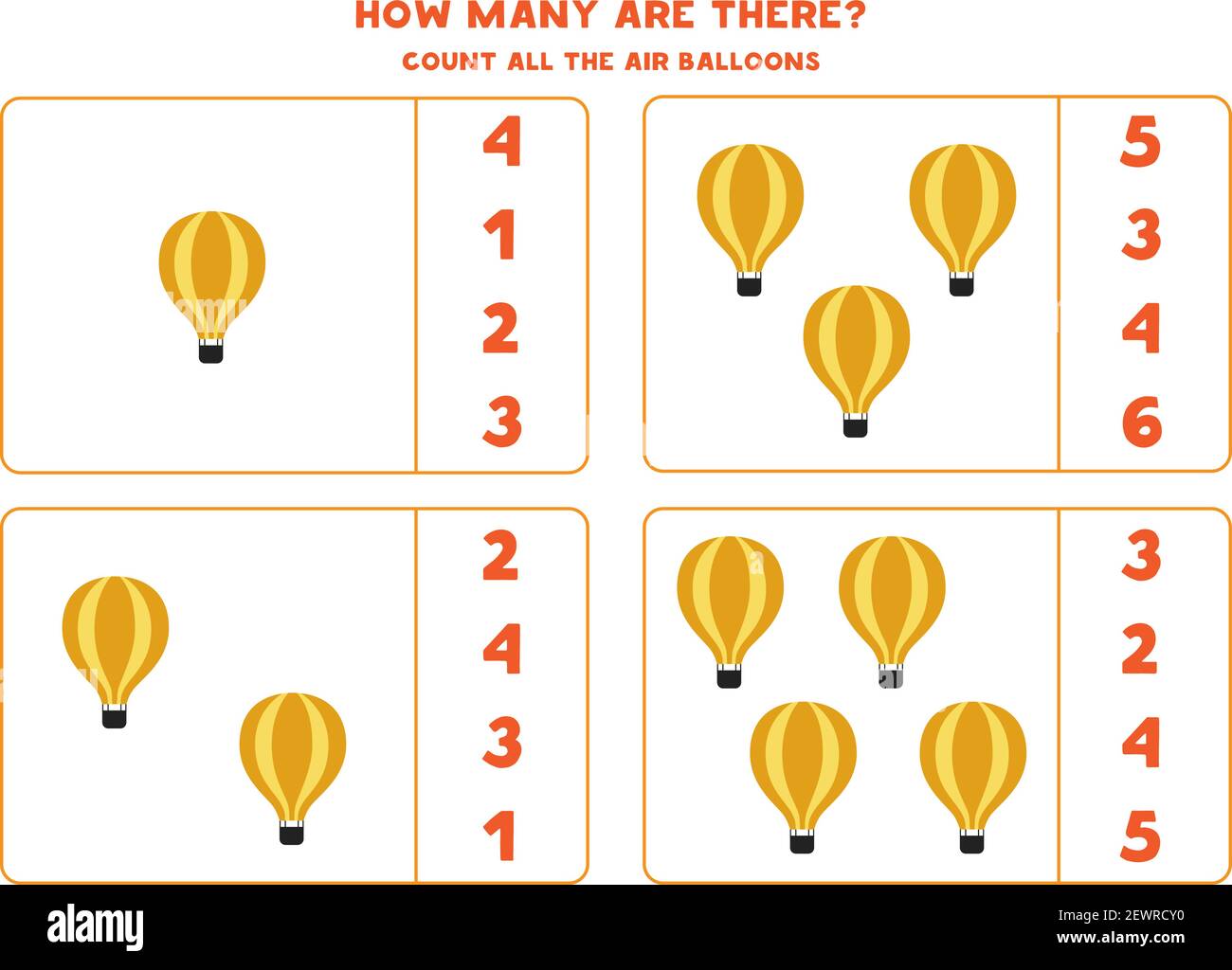 Coloring page balloons Cut Out Stock Images & Pictures - Alamy