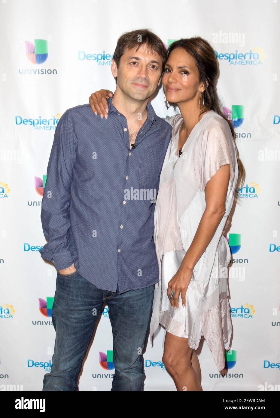 MIAMI, FL - JULY 24: Director Luis Prieto and Halle Berry areseen on ...