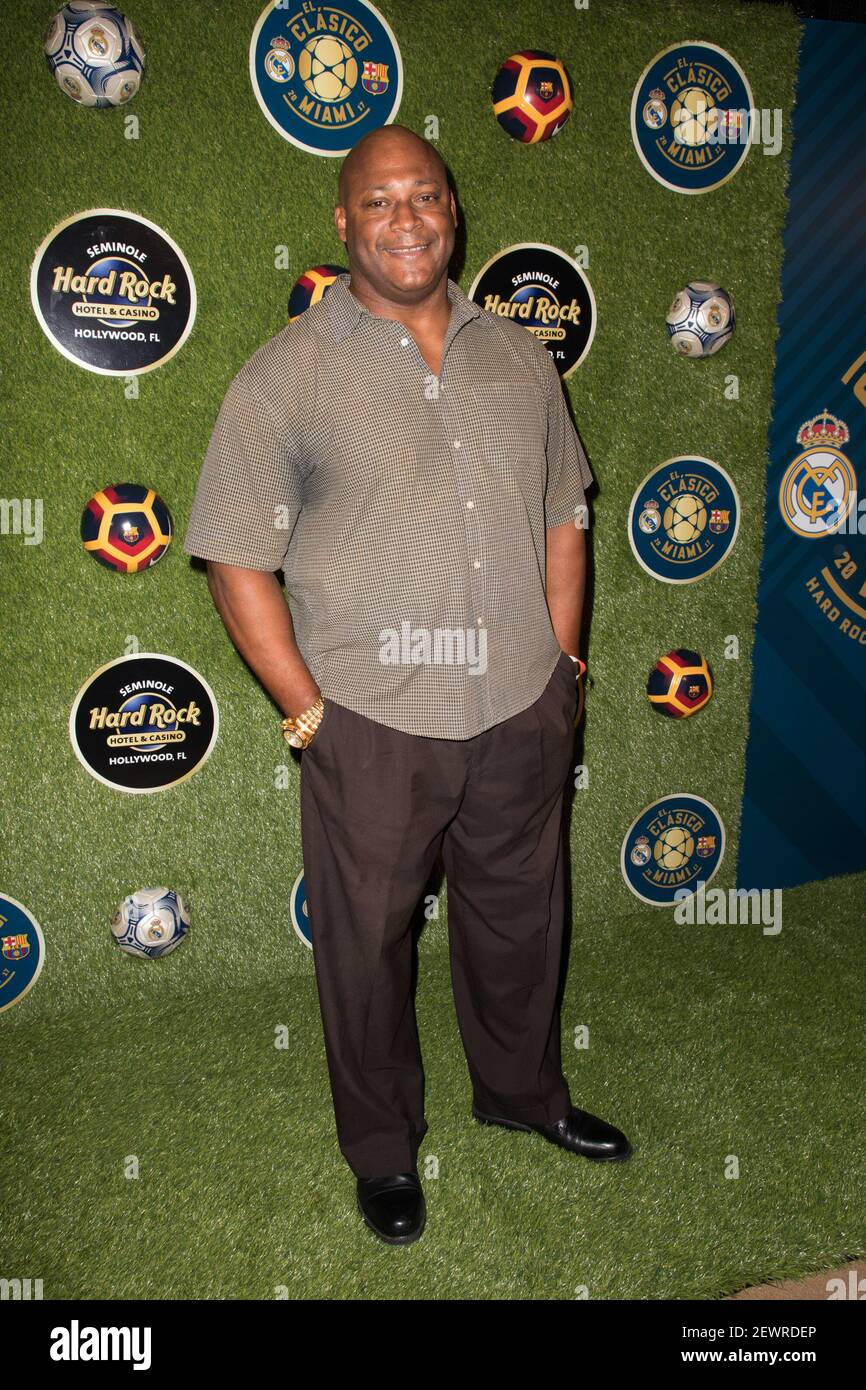 HOLLYWOOD, FLORIDA - JULY 27, 207: Miami Dolphins Alumni Jeff Cross is ...