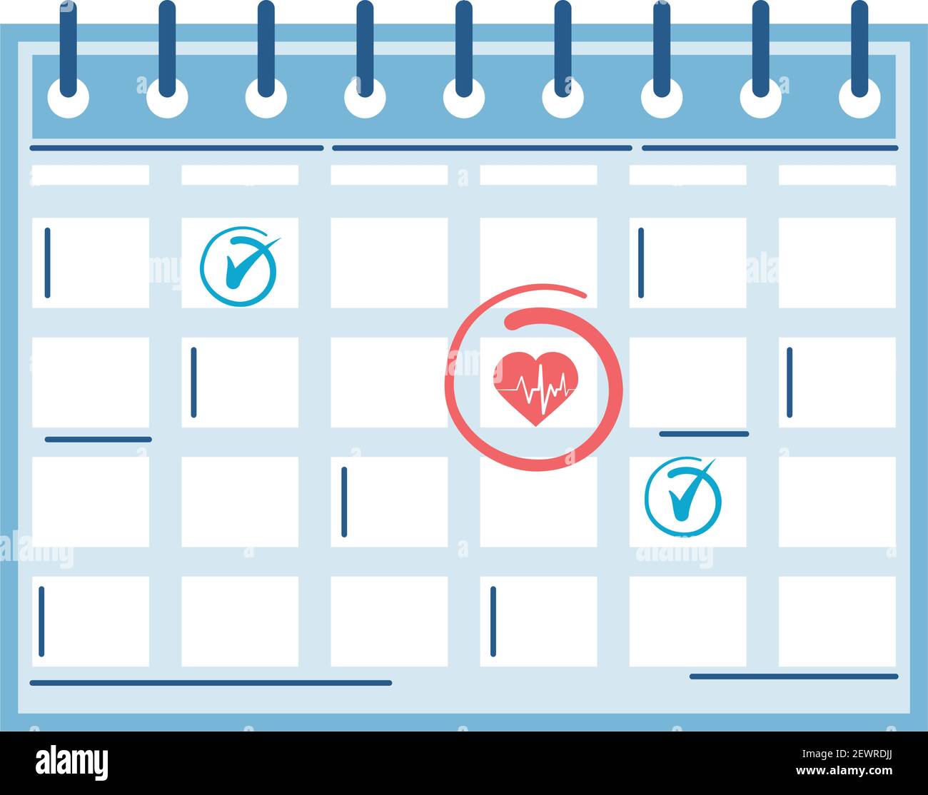Cardio calendar hi-res stock photography and images - Alamy