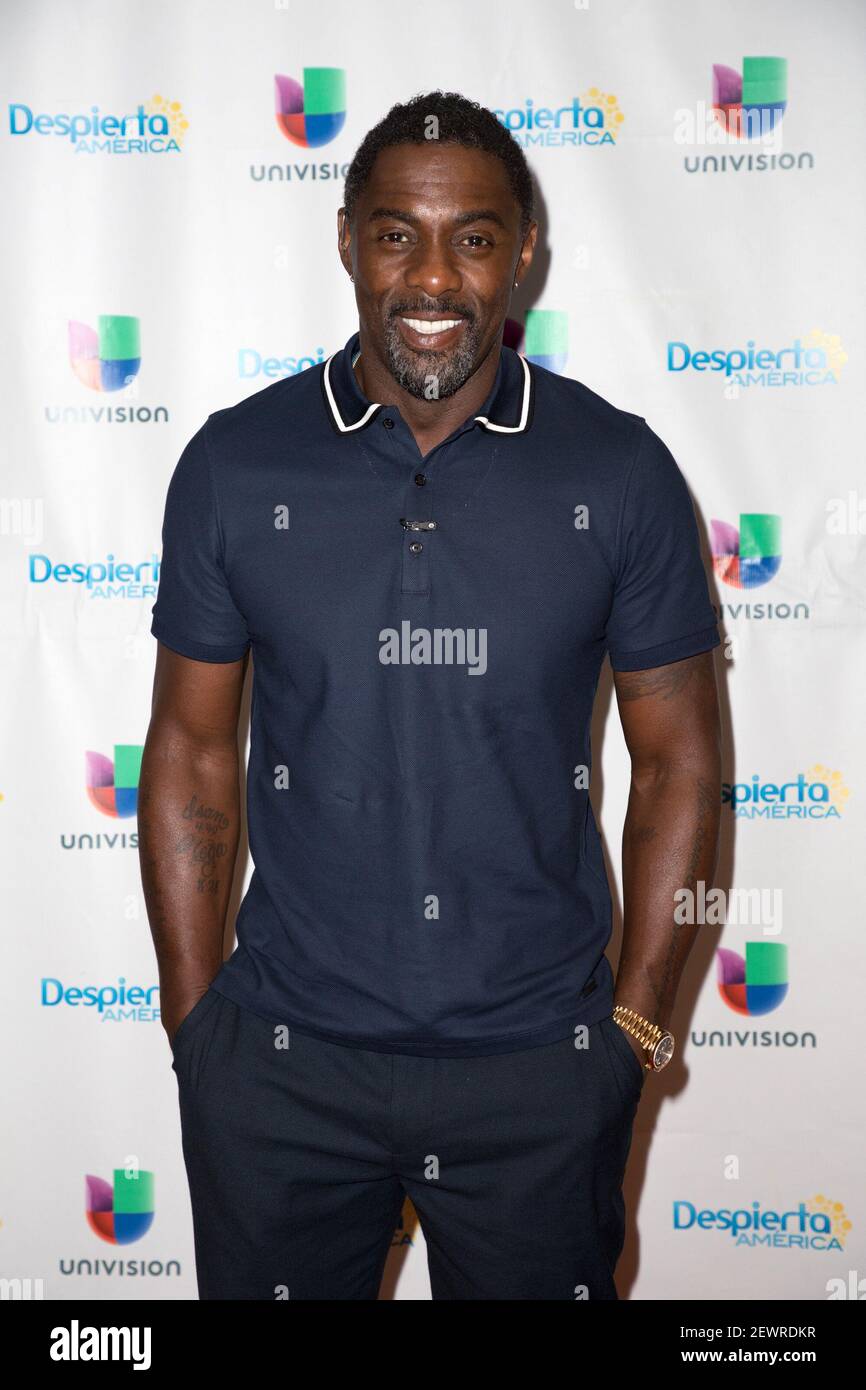 MIAMI, FL - August 2: Idris Alba is seen on the set of 'Despierta ...