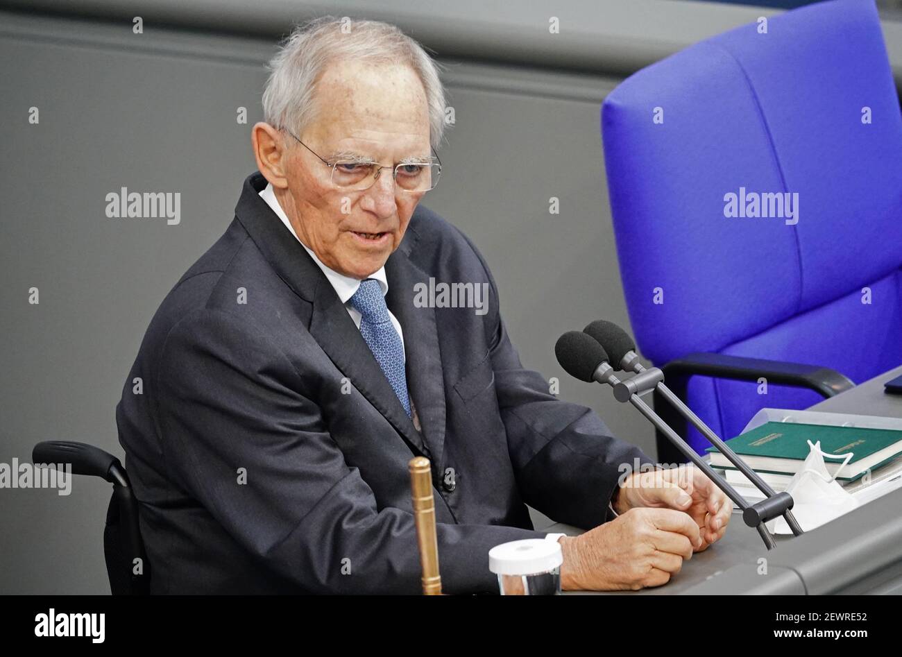 Berlin, Germany. 03rd Mar, 2021. Wolfgang Schäuble (CDU), President of ...