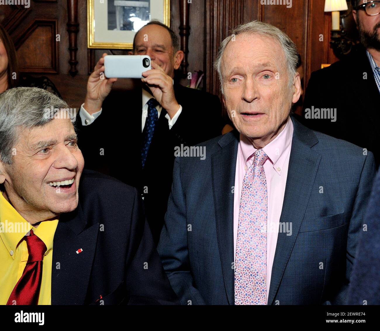 Actor-comedian Jerry Lewis with TV host Dick Cavett at Jerry Lewis ...