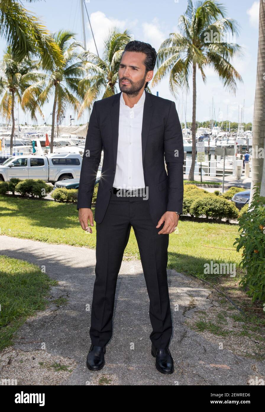 MIAMI, FLORIDA - AUGUST 22: Actor Fabian Rios posses outside Miami City ...