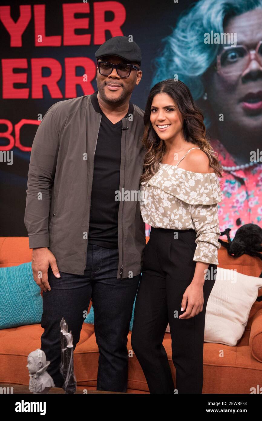 MIAMI, FLORIDA-OCTOBER 11: Actor Tyler Perry and Francisca Lachapel are ...
