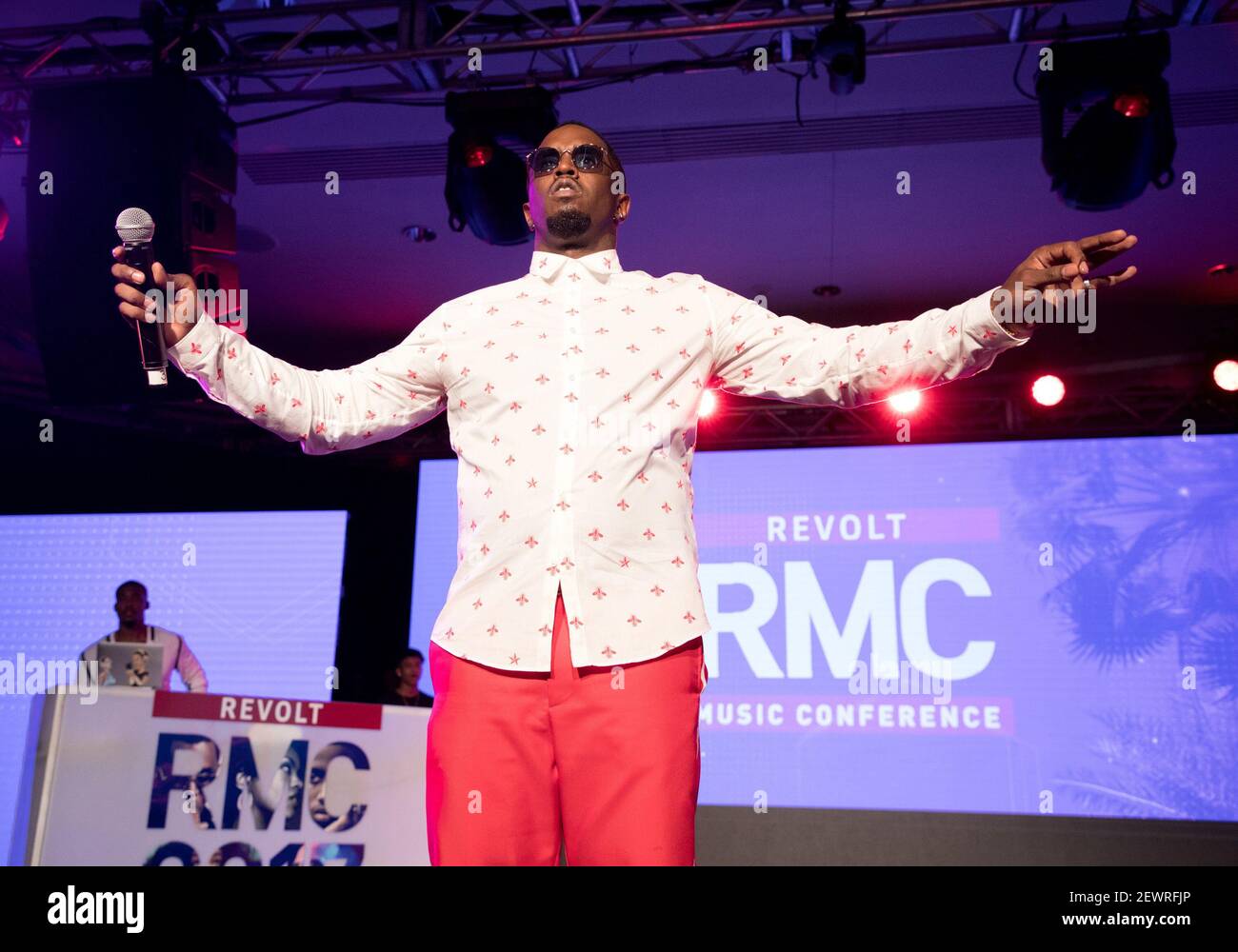 MIAMI BEACH, FL - OCTOBER 12: Sean 'Diddy' Combs speaks on stage at the ...