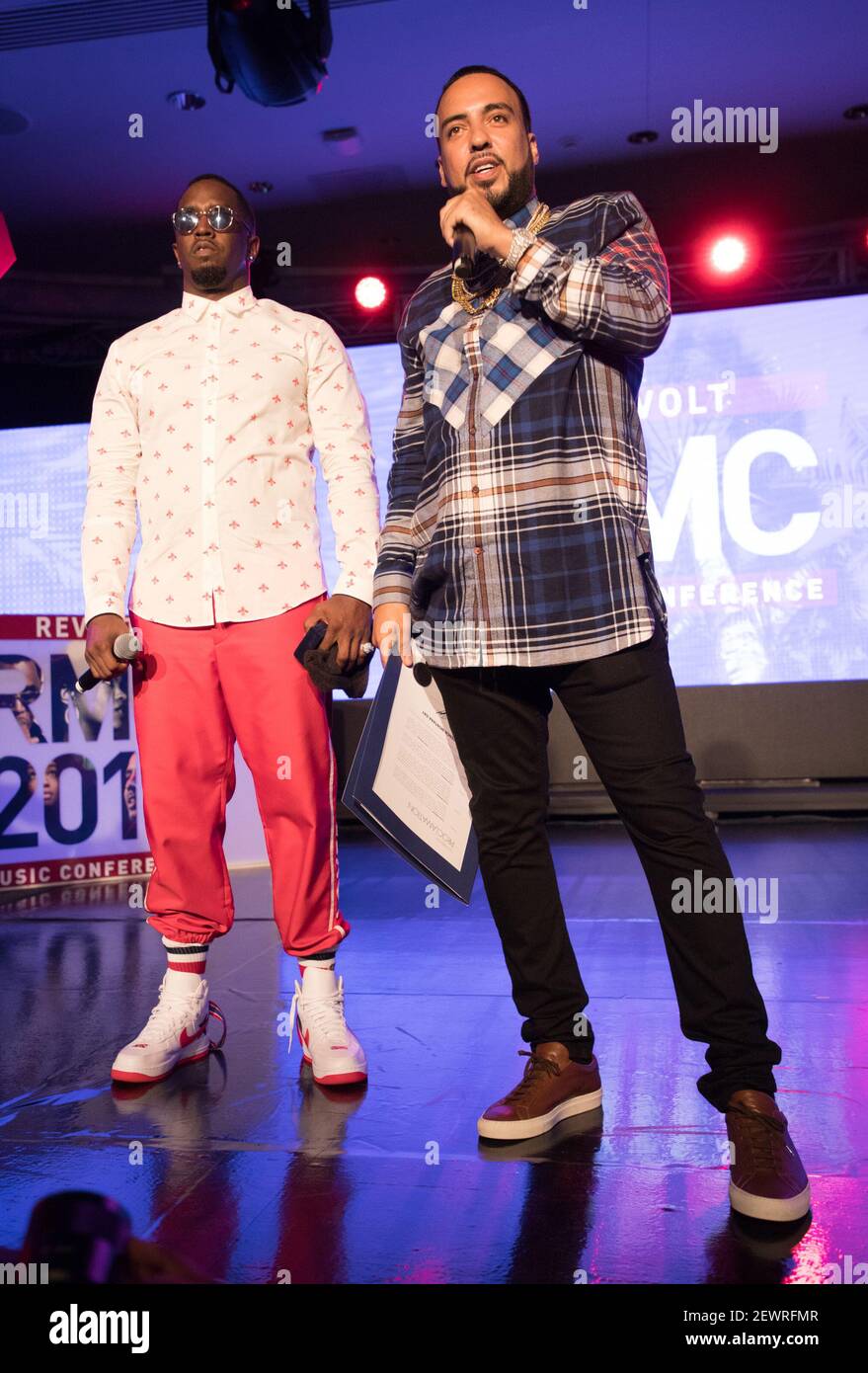 MIAMI BEACH, FL - OCTOBER 12: Sean 'Diddy' Combs and French Montana ...