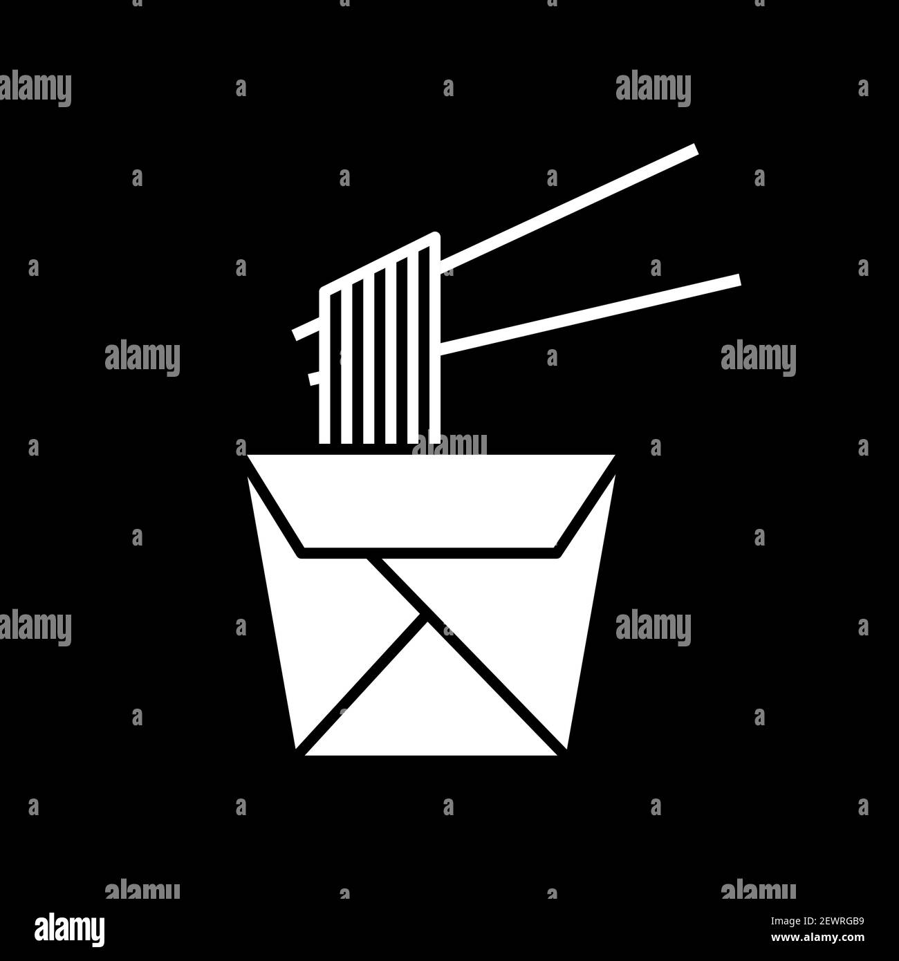 Chinese food take out container Stock Vector Images - Alamy