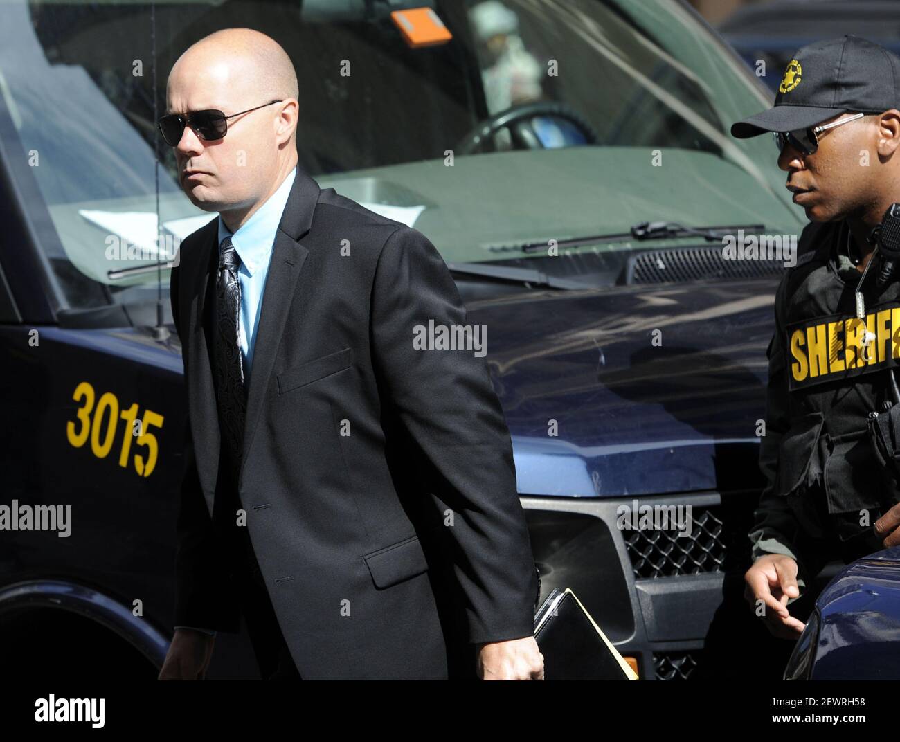 Lt Brian Rice Arrives At Courthouse East In July 2016 For Closing