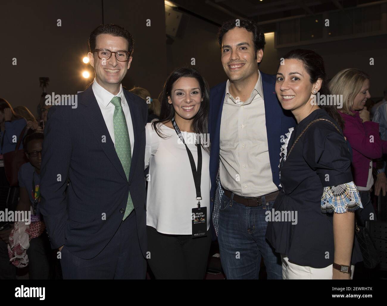 MIAMI, FL - NOVEMBER 16: Daniel and Cristina Diaz Leyva, John Ellis ...