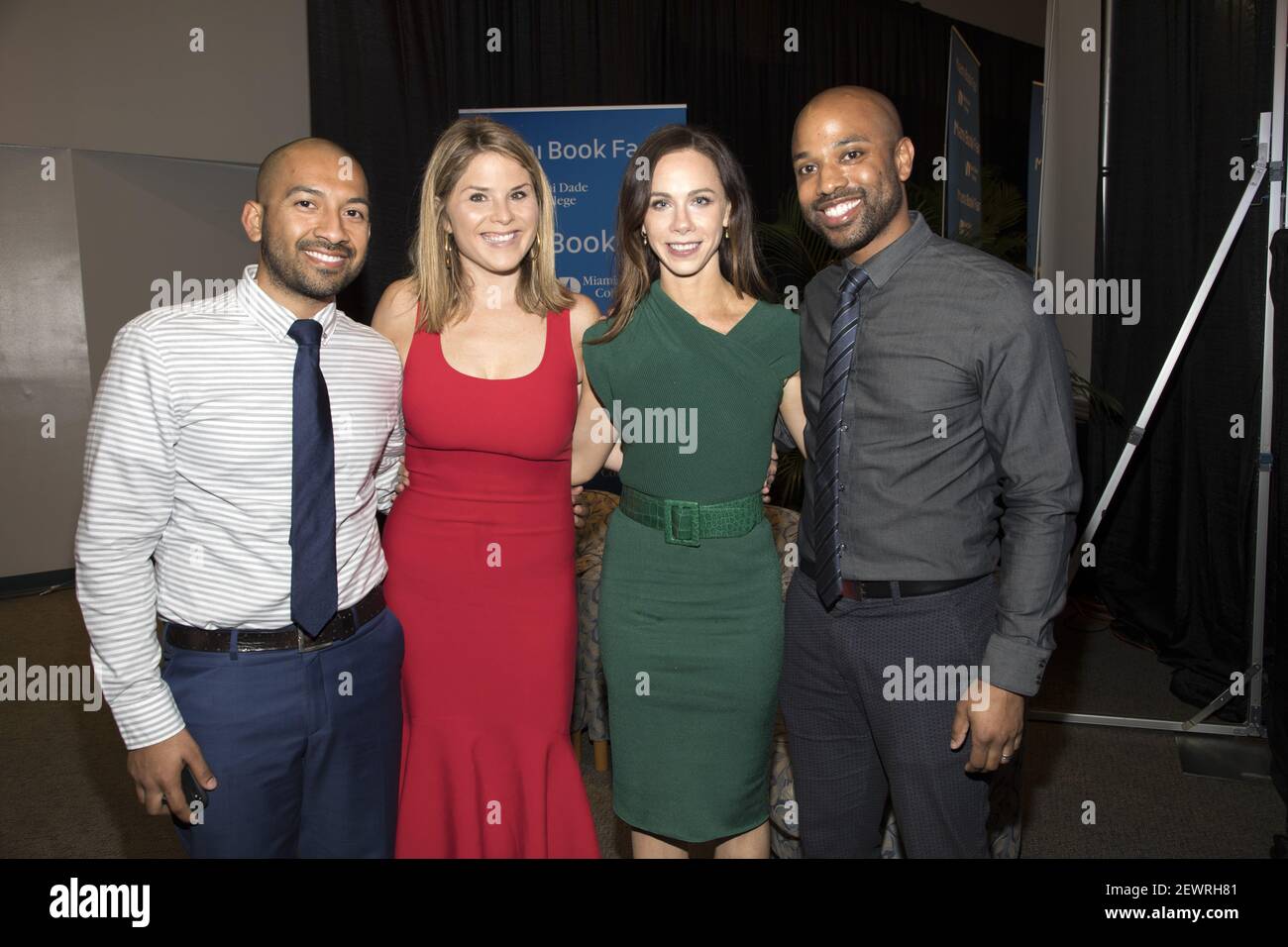 MIAMI, FL - NOVEMBER 16: Peter Ortega, Jenna Bush Hagar, Barbara Pierce ...