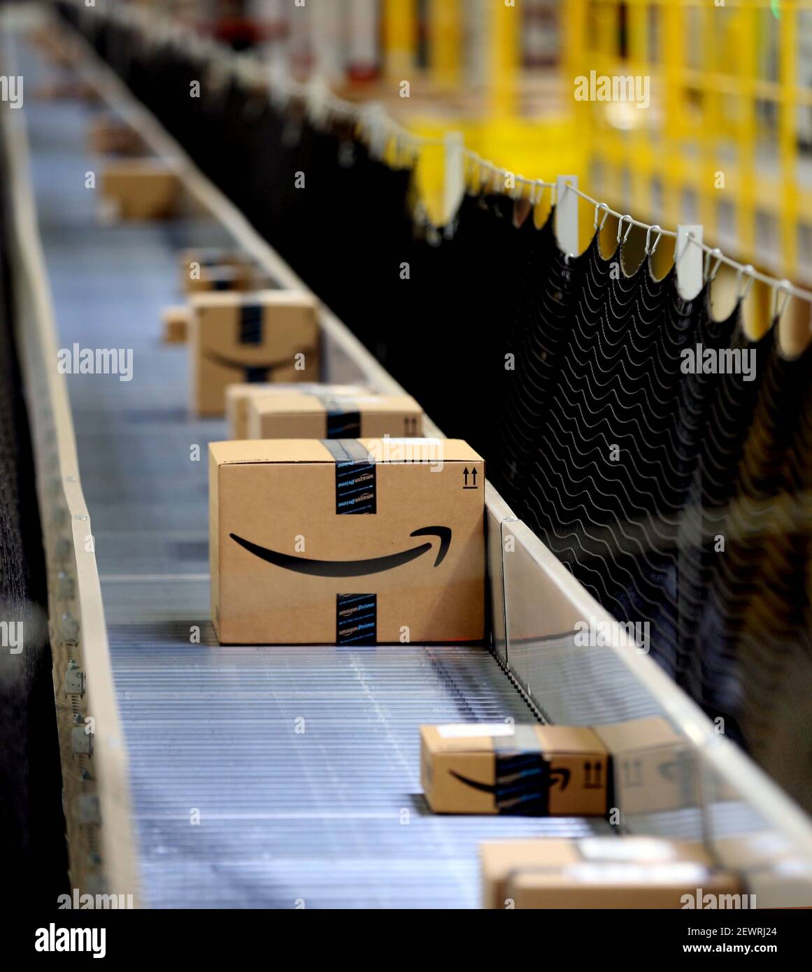 An amazing network of conveyer tracks keeps orders moving throughout ...