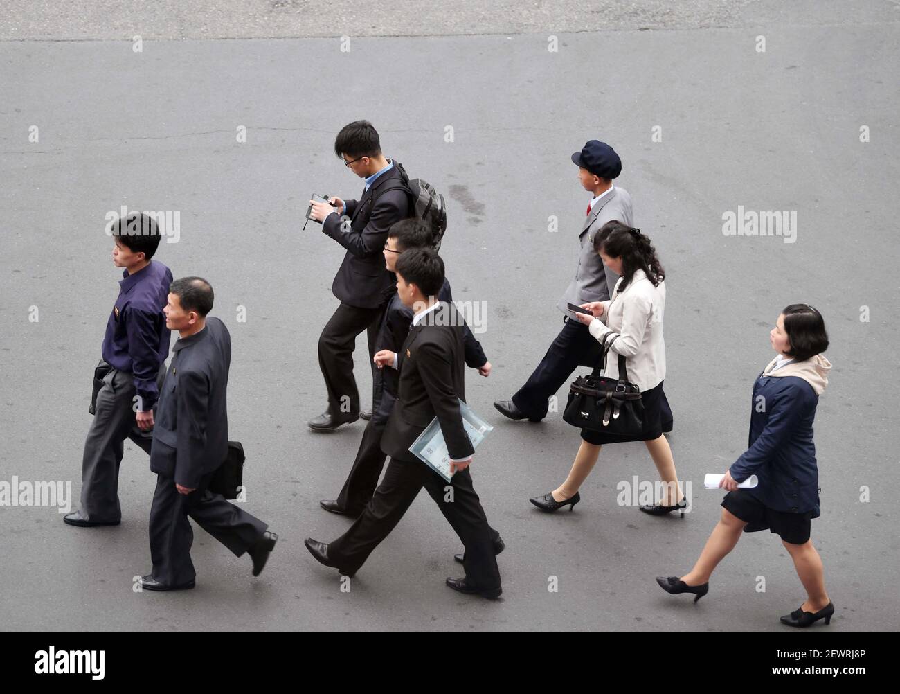 General views of North Korea seen in these hand out photos provided by ...