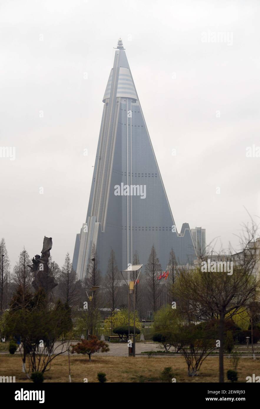 General views of North Korea seen in these hand out photos provided by ...