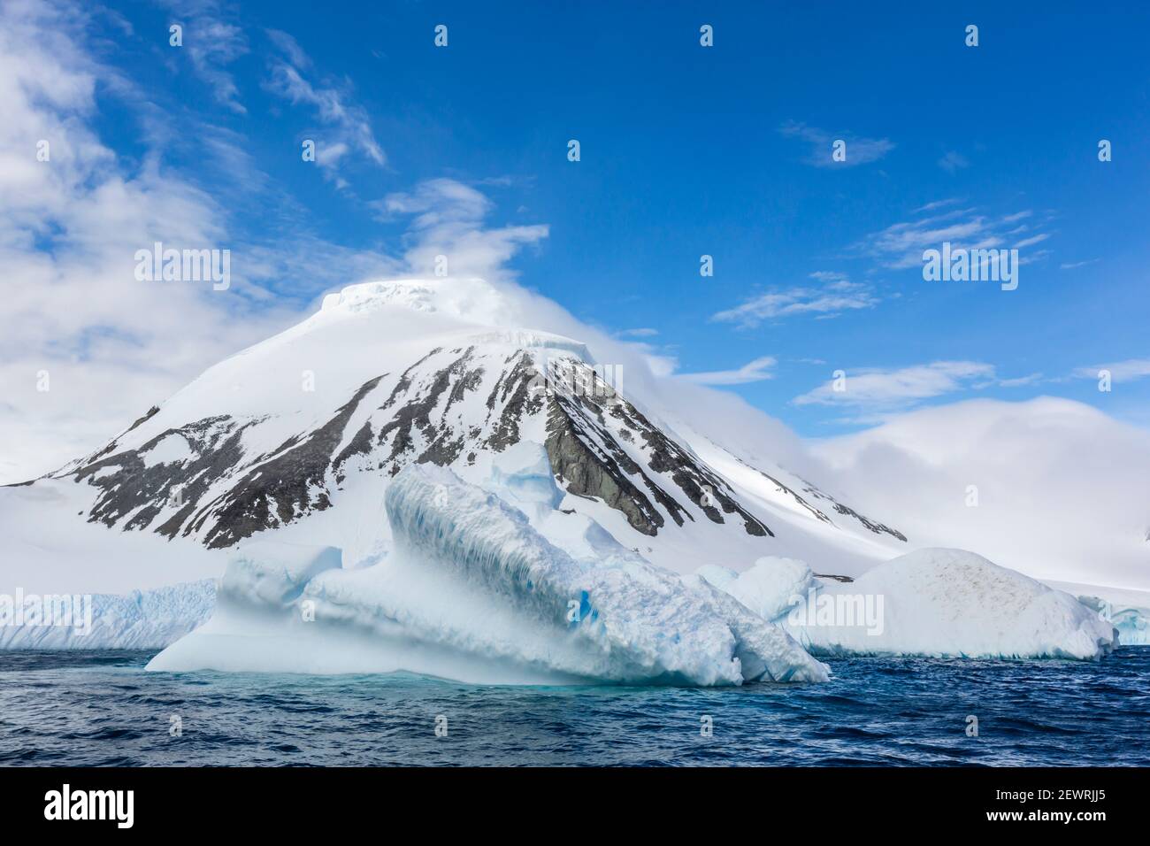 Large iceberg off the shore of Astrolabe Island, Bransfield Strait ...