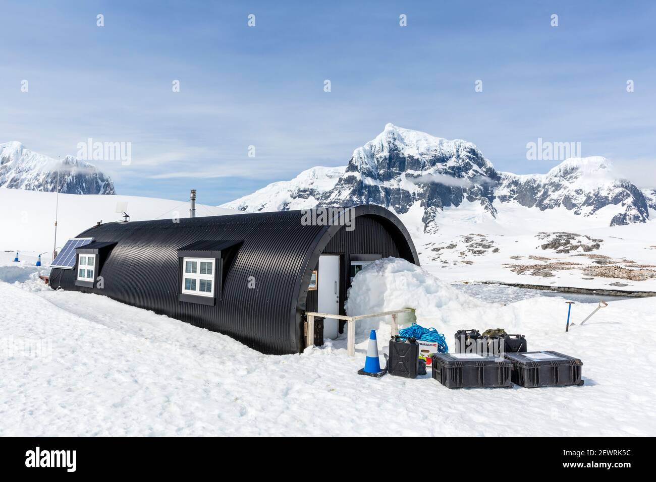Former British Base now a museum and post office at Port Lockroy on ...