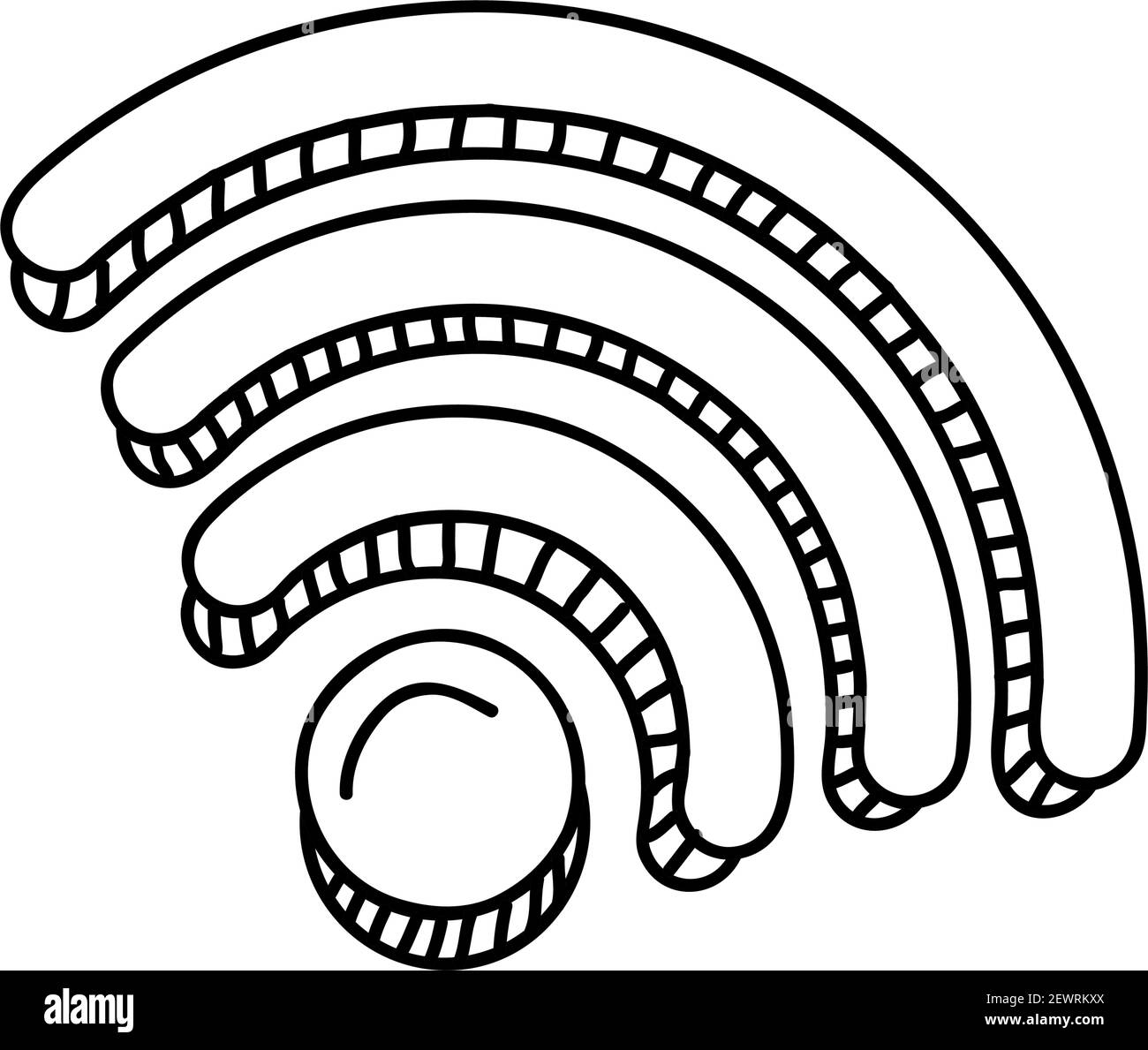 Doodle digital wifi connection hi-res stock photography and images - Alamy