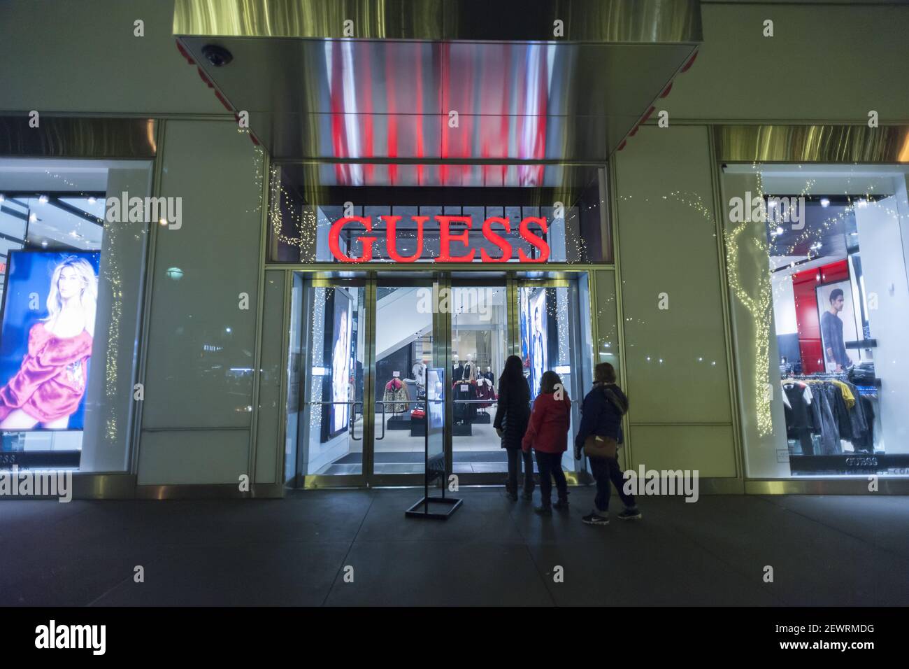 Guess store on Fifth Avenue in Midtown Manhattan in New York on Tuesday ...