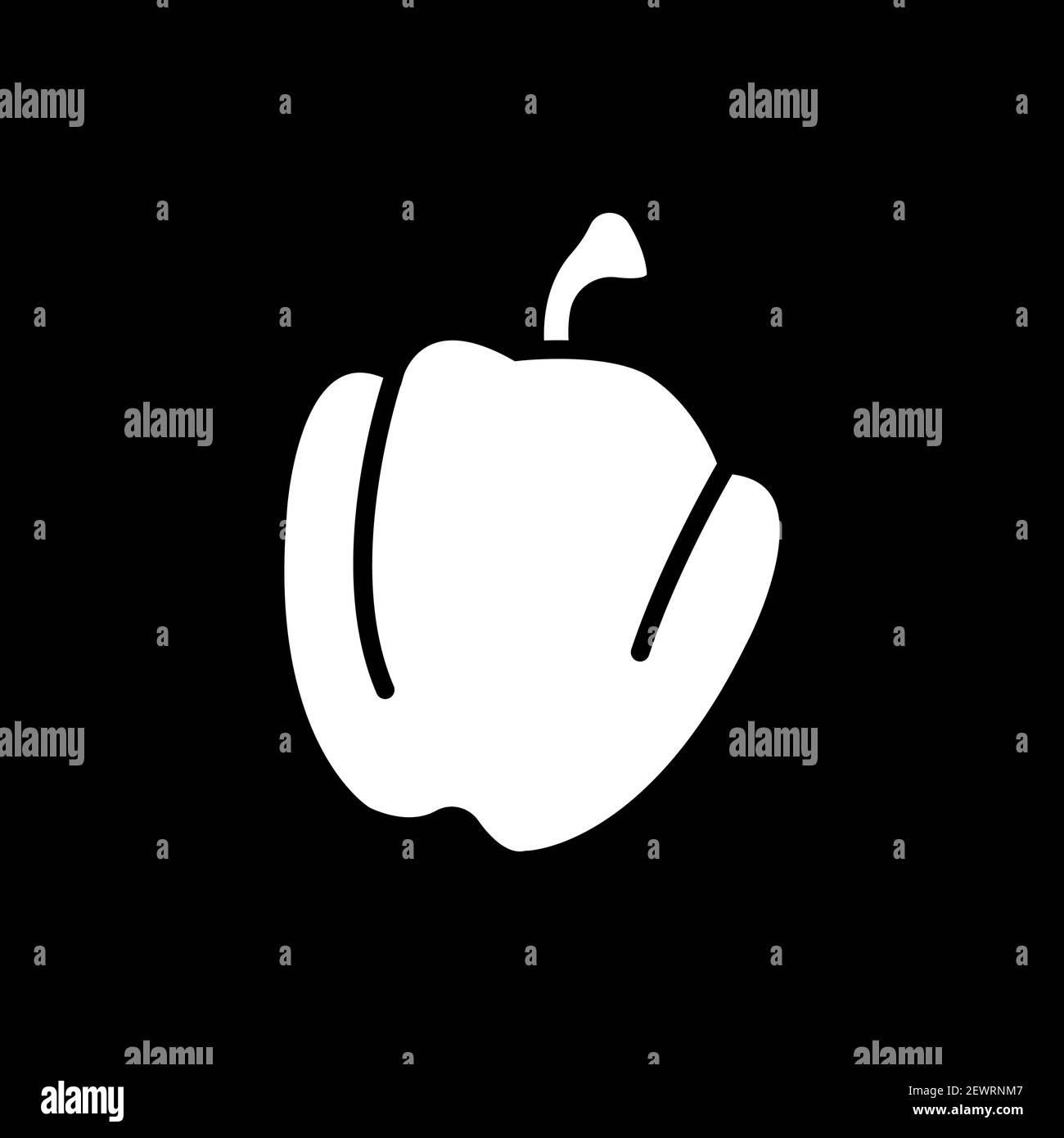 Bell pepper simple Black and White Stock Photos & Images - Alamy