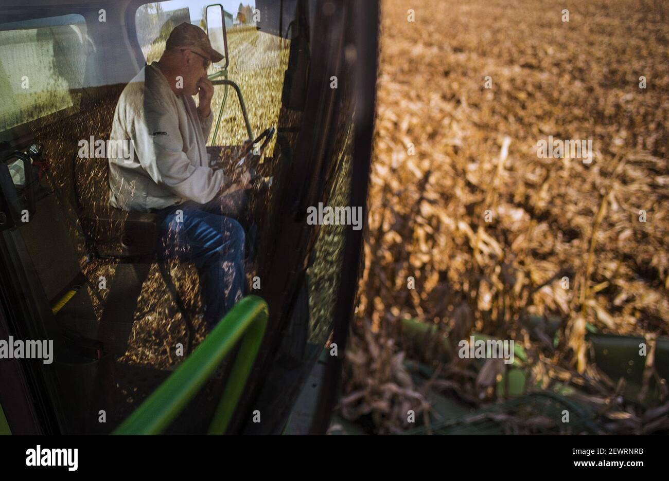 Ed McNamara is a one-man farming crew as he sets off to harvest his 200 ...