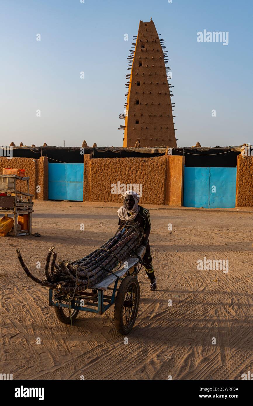 Grand Mosque of Agadez, UNESCO World Heritage Site, Agadez, Niger ...