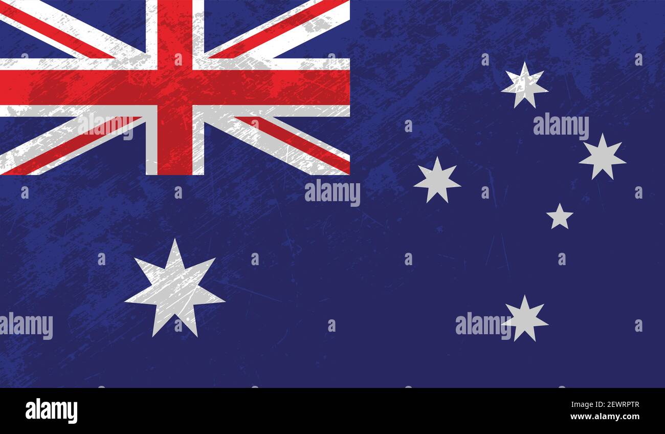 The flag of the state of Western Australia with grunge Stock Vector ...