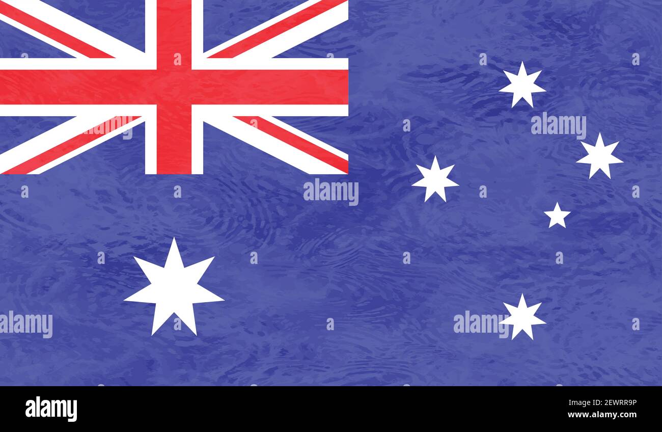 The flag of the state of Western Australia with grunge Stock Vector ...