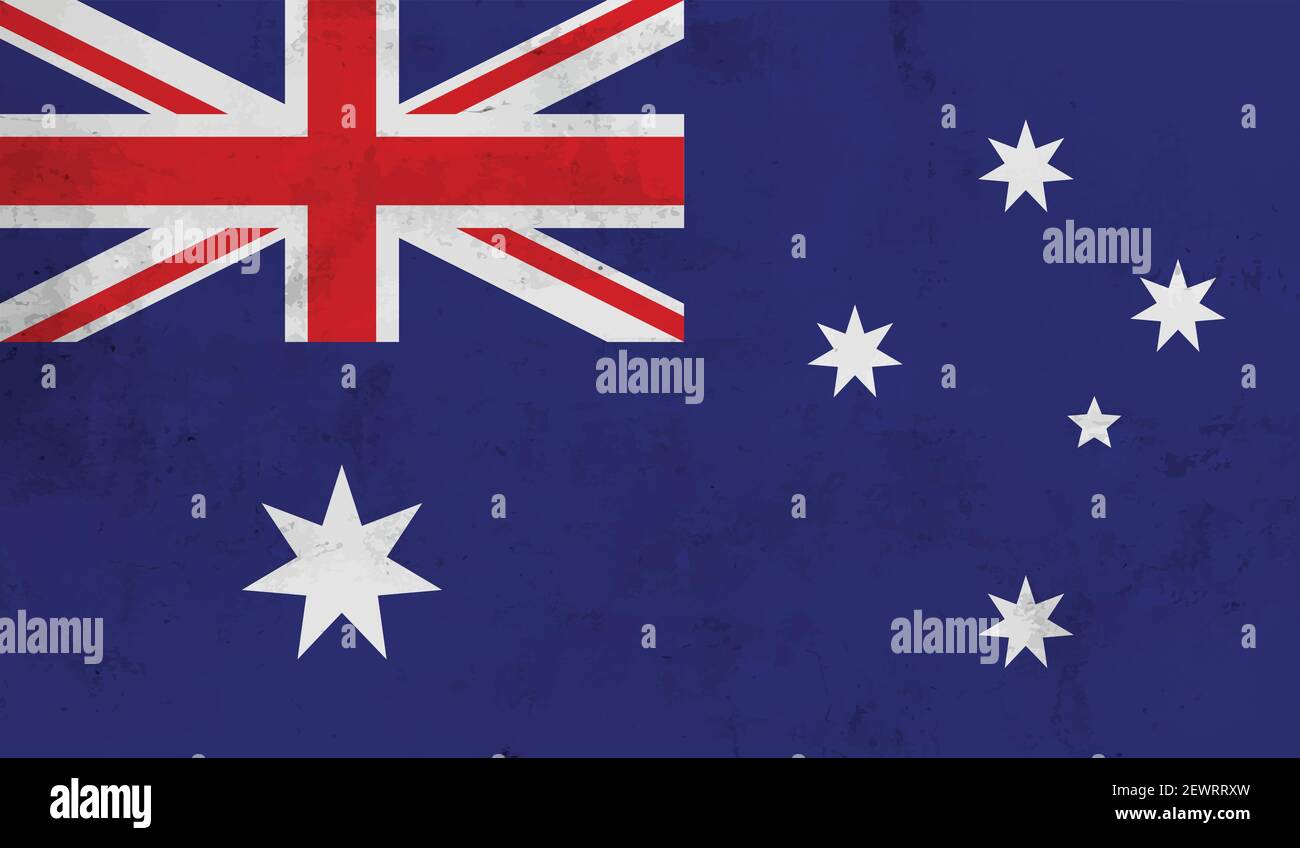 The flag of the state of Western Australia with grunge Stock Vector ...