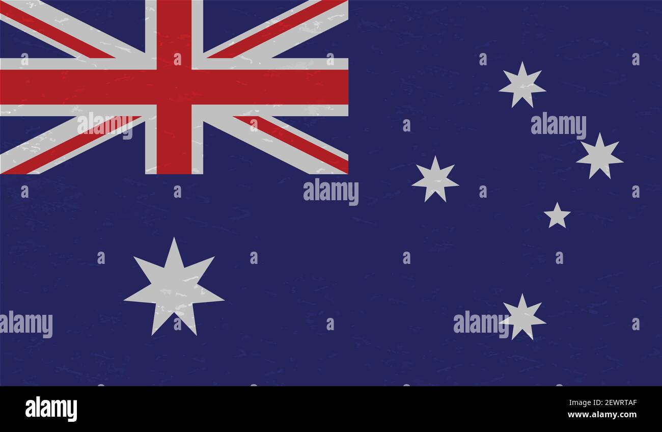 The flag of the state of Western Australia with grunge Stock Vector ...